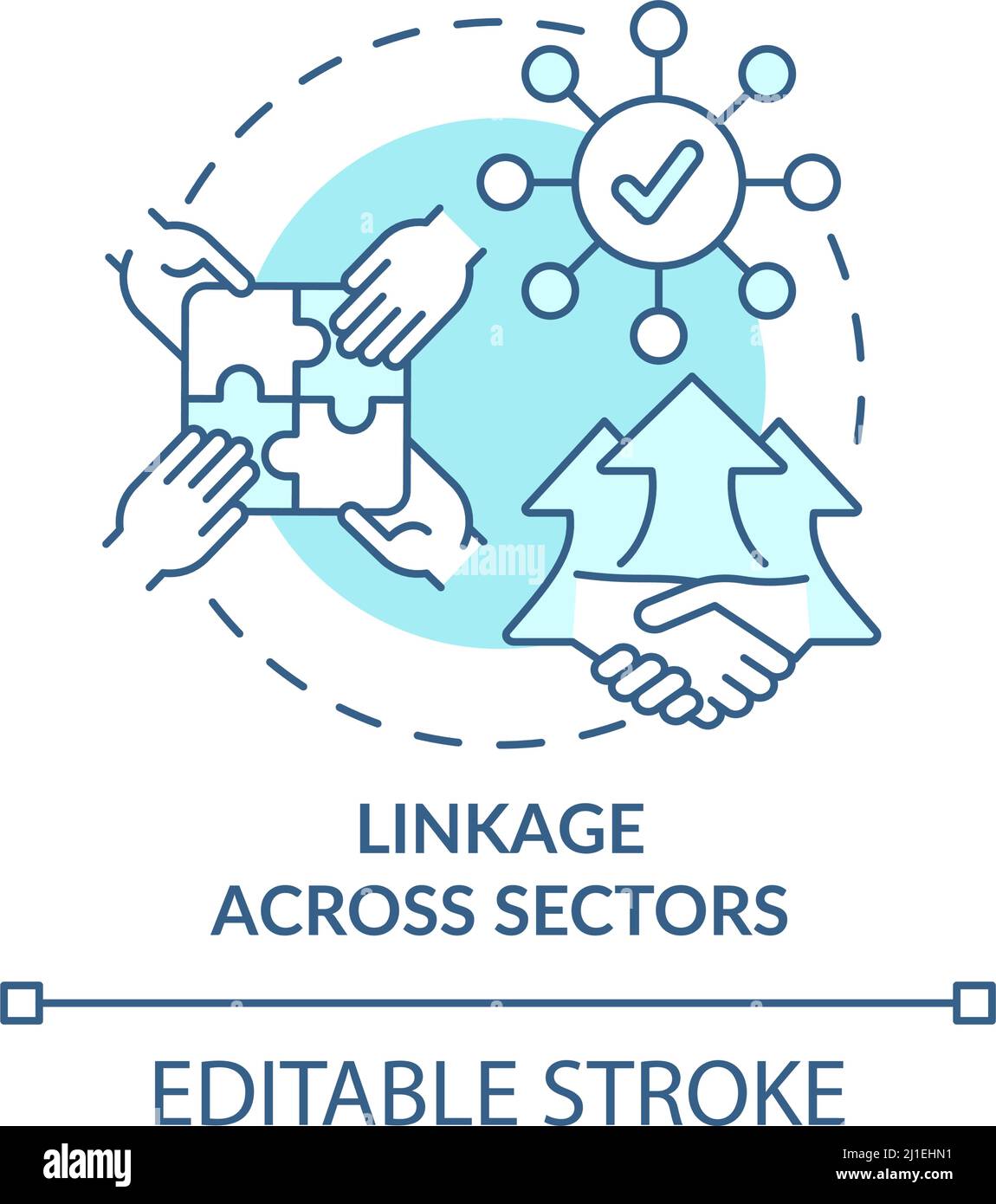 Linkage across sectors turquoise concept icon Stock Vector Image & Art ... Linkage across sectors turquoise concept icon Stock Vector Image & Art ...