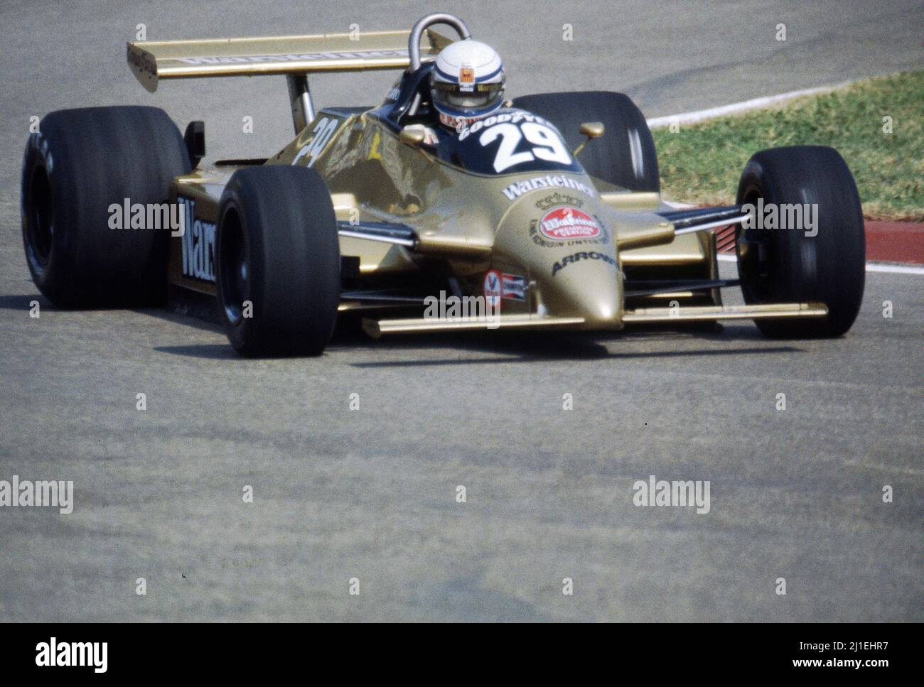 Riccardo Patrese (ITA) Arrows A3 Ford Cosworth Arrows Racing Team Stock ...