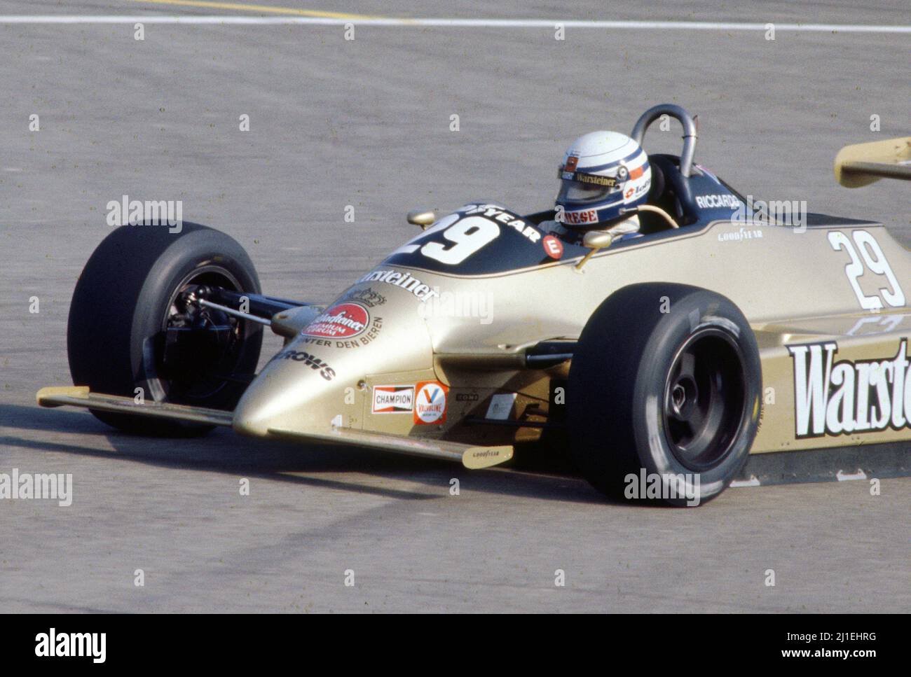 Riccardo Patrese (ITA) Arrows A3 Ford Cosworth Arrows Racing Team Stock Photo - Alamy