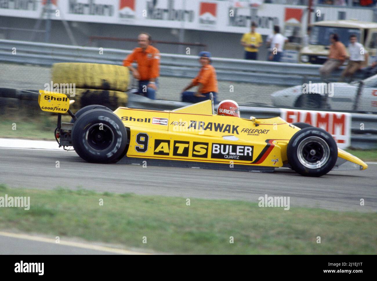 Marc Surer (CH) ATS D4 Ford Cosworth ATS Whells Team Stock Photo - Alamy