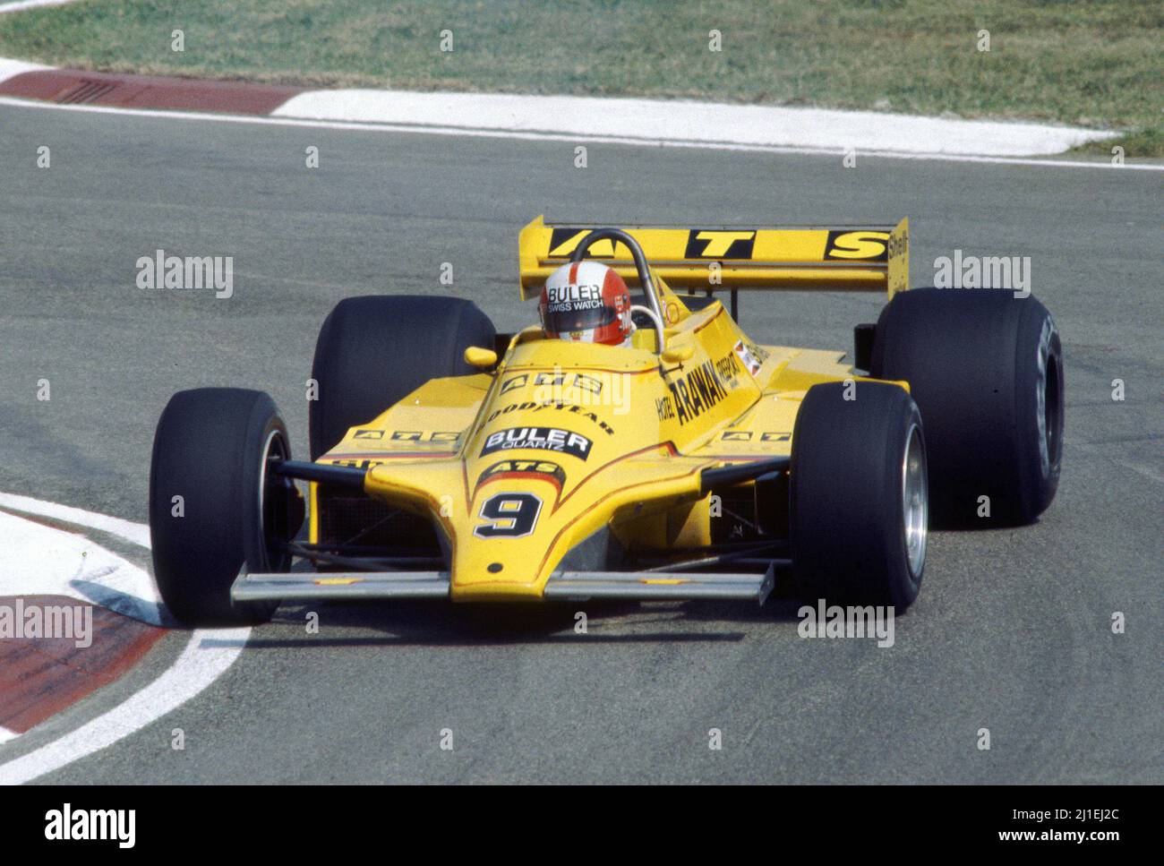 Marc Surer (CH) ATS D4 Ford Cosworth ATS Whells Team Stock Photo - Alamy