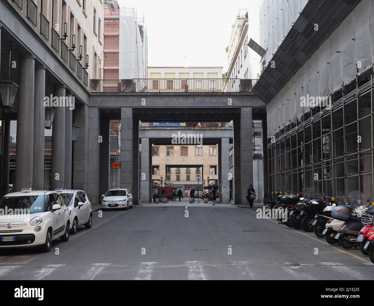 TURIN, ITALY - CIRCA FEBRUARY 2022: Via Roma designed by architect ...