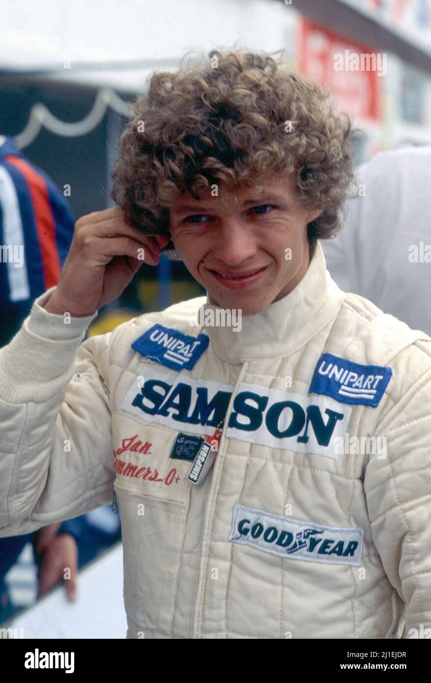 Geoff Lees (GBR) Ensign MN180 Ford Cosworth Unipart Racing Team Stock ...