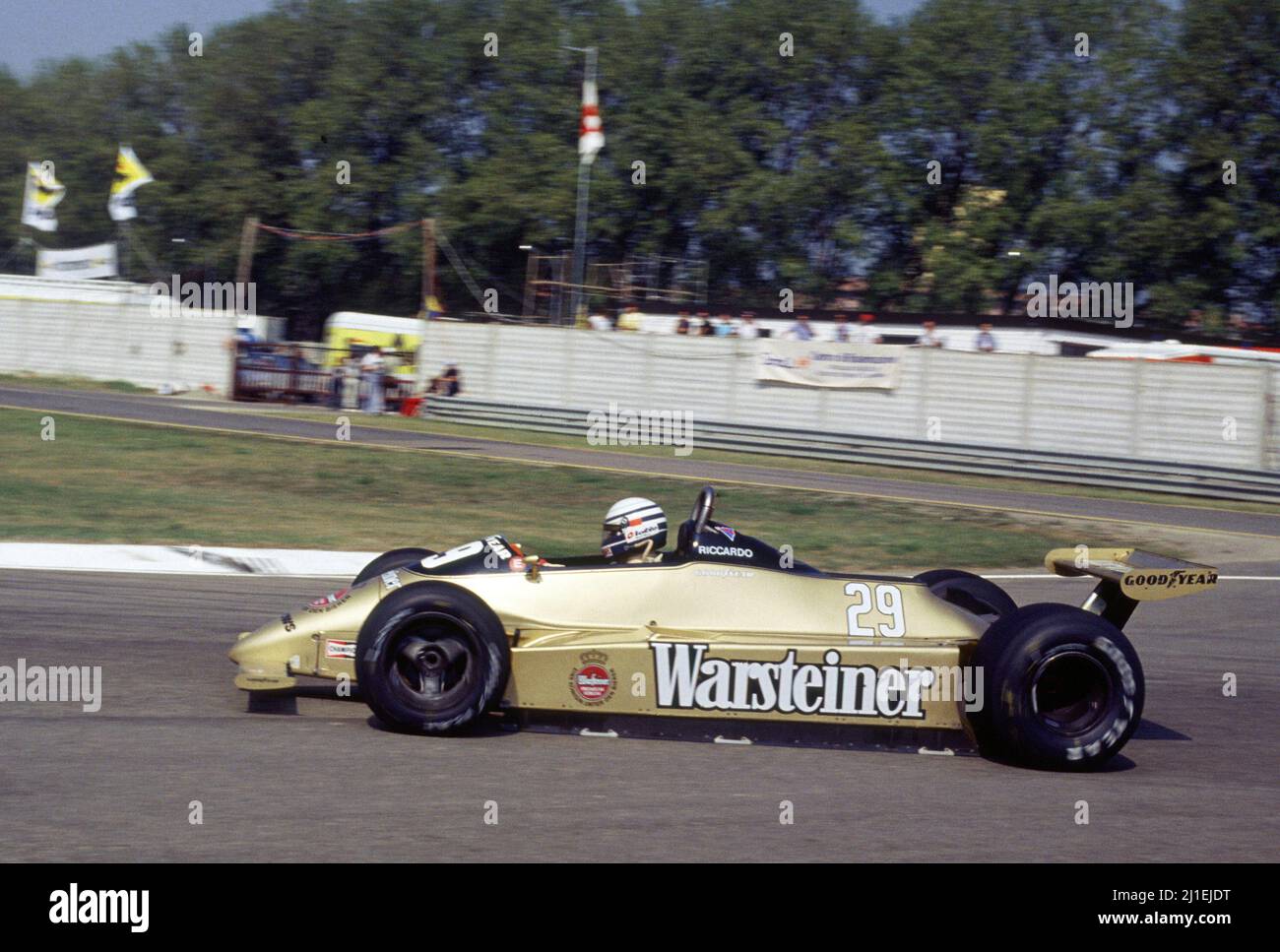 Riccardo Patrese (ITA) Arrows A3 Ford Cosworth Arrows Racing Team Stock Photo - Alamy