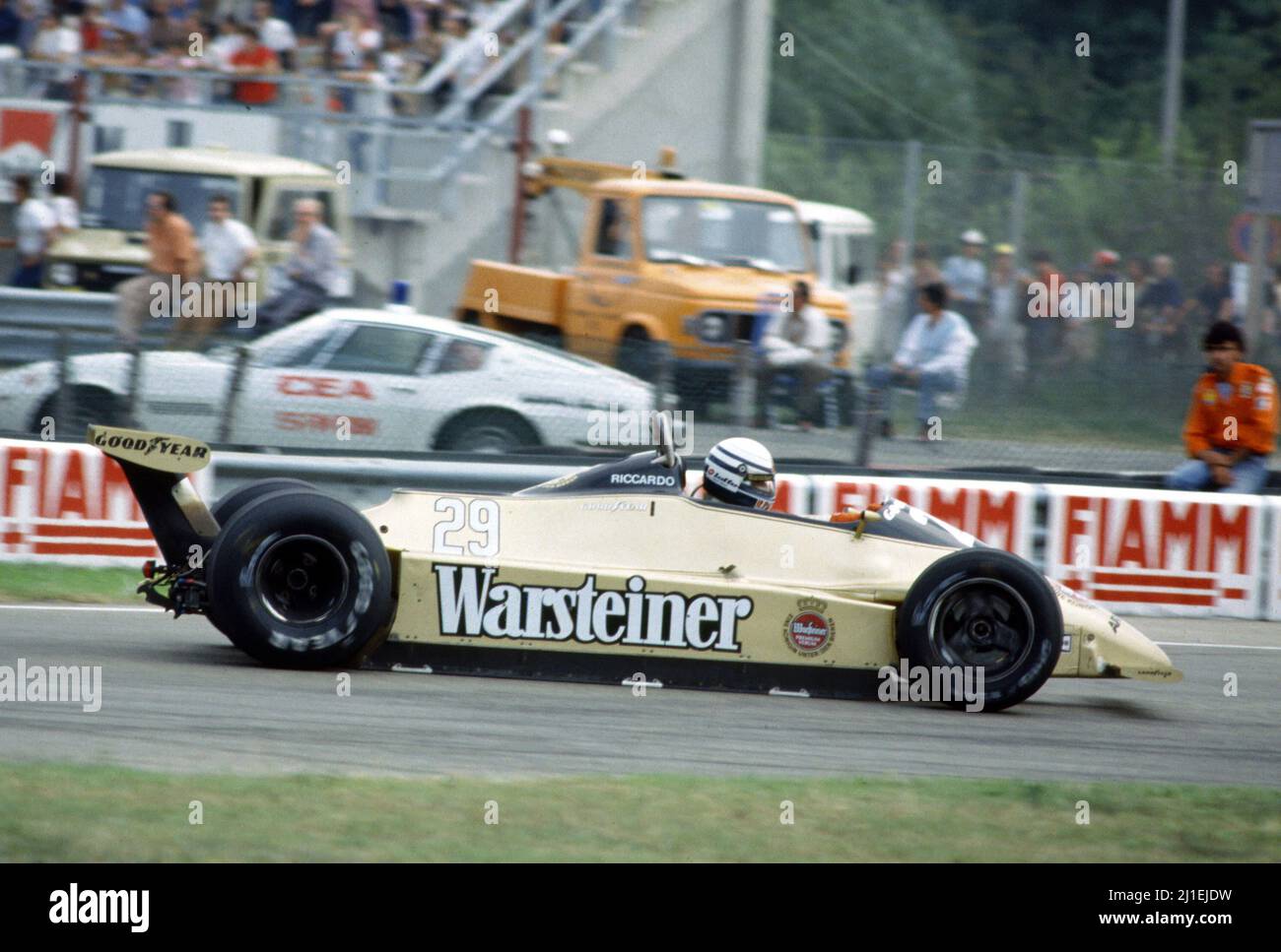 Riccardo Patrese (ITA) Arrows A3 Ford Cosworth Arrows Racing Team Stock Photo - Alamy