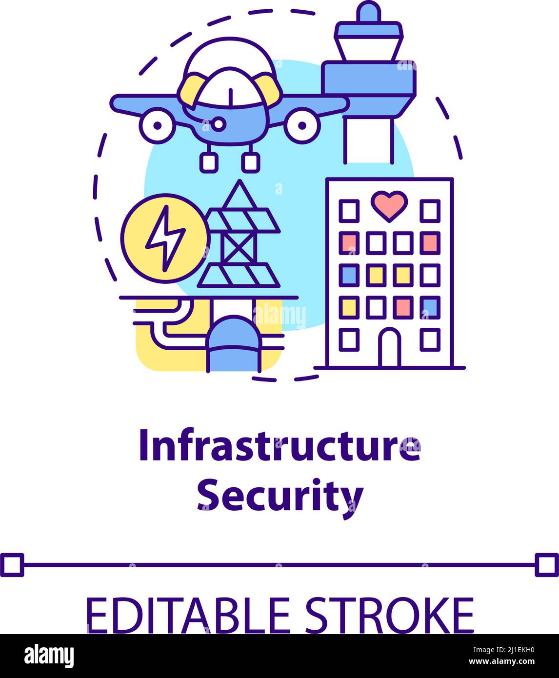 Infrastructure security concept icon Stock Vector Image & Art - Alamy