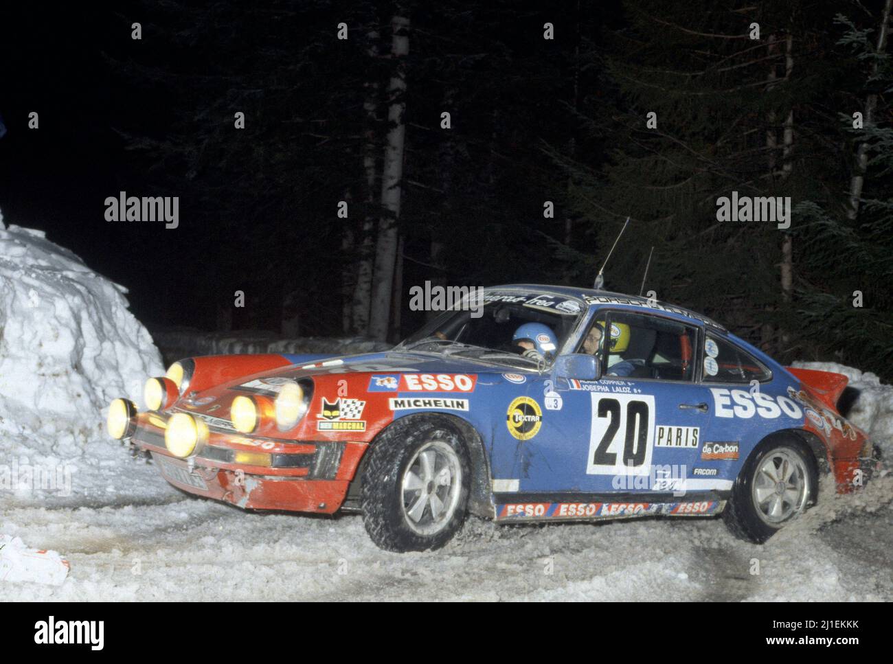 Alain Coppier (FRA) Josepha Laloz (FRA) Porsche Carrera Gr3 Esso ...