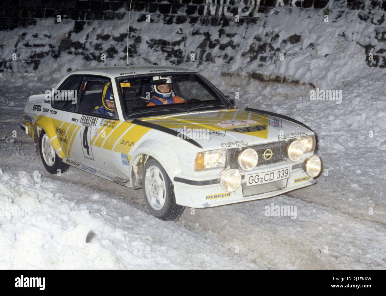 Anders Kullang (SWE) Bruno Berglund (SWE) Opel Ascona 400 Gr4 Opel Euro ...