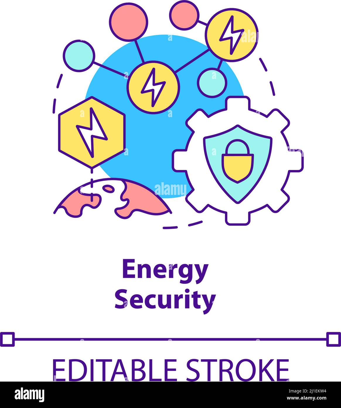Energy security concept icon Stock Vector Image & Art - Alamy