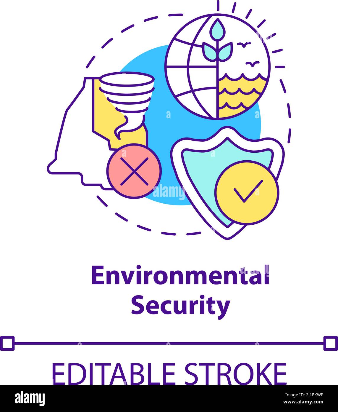 Environmental security concept icon Stock Vector Image & Art - Alamy