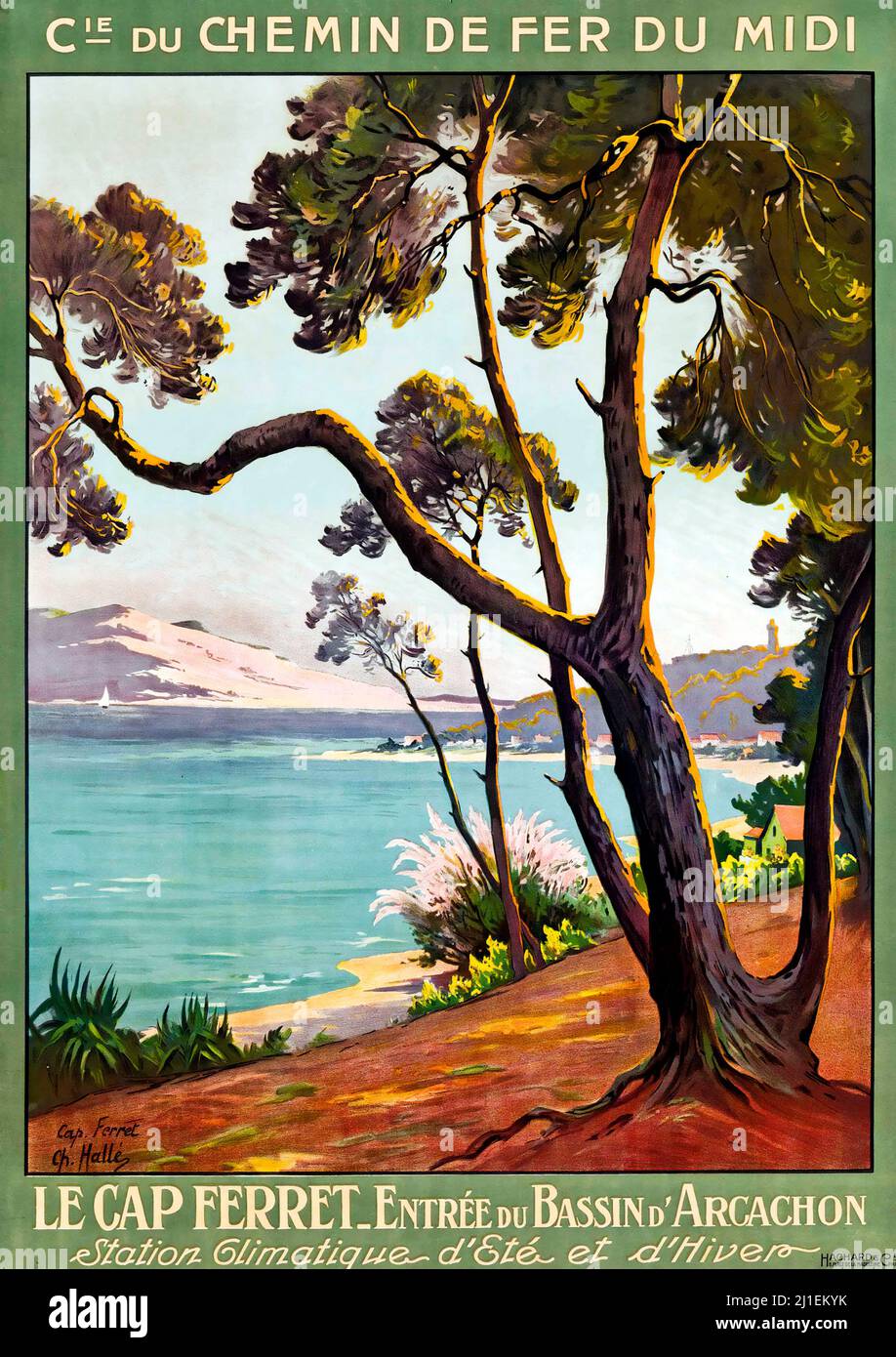 Vintage travel poster - Charles Edward Halle (1846-1919) - LE CAP ...