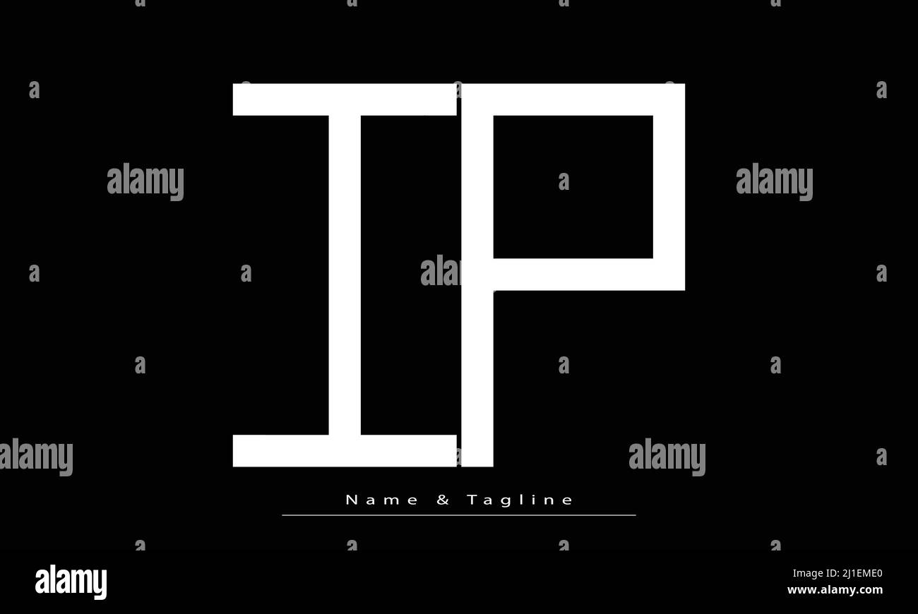 Alphabet letters Initials Monogram logo IP , PI Stock Vector Image ...