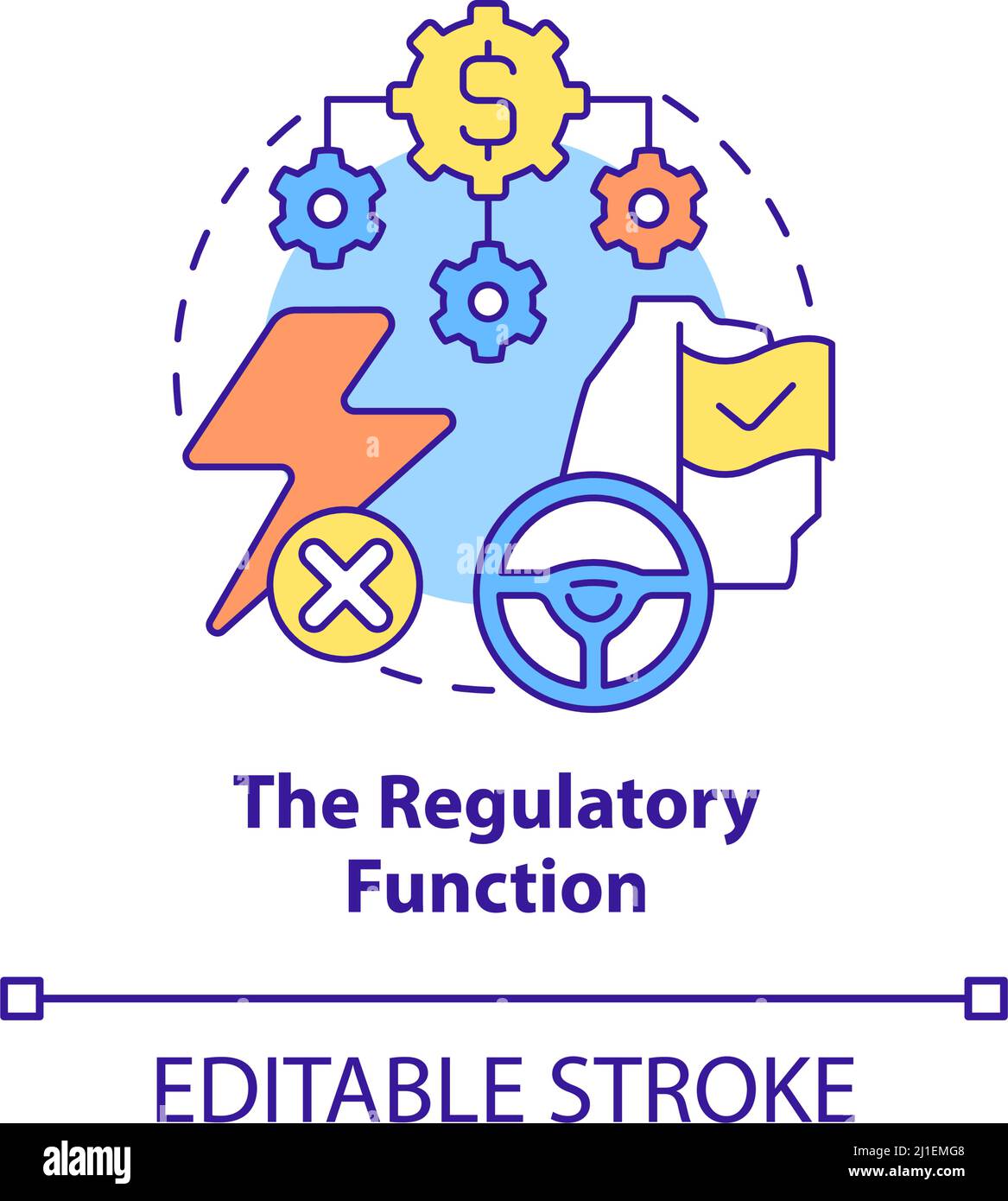 Regulatory function concept icon Stock Vector Image & Art - Alamy