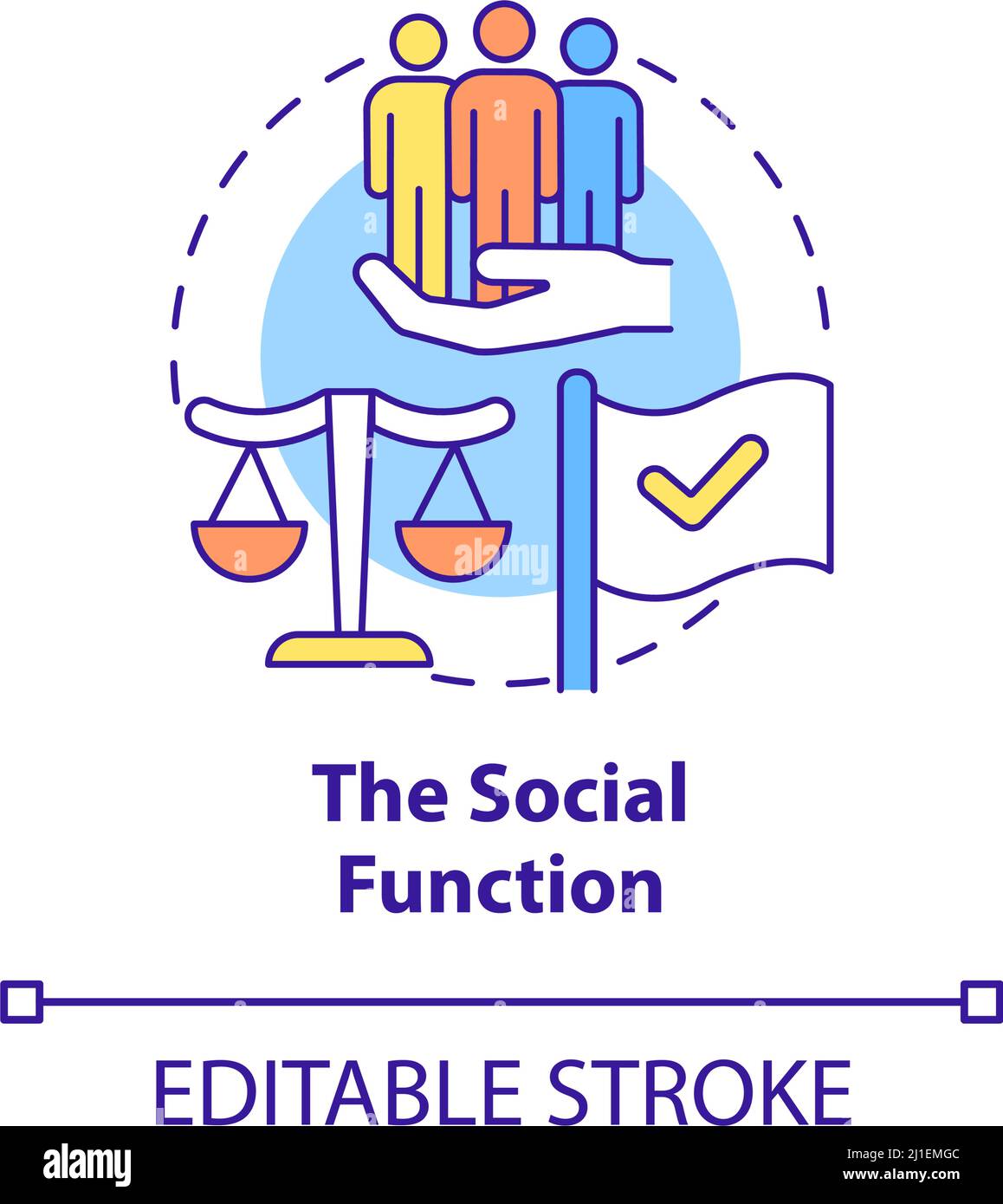 Social function concept icon Stock Vector Image & Art - Alamy