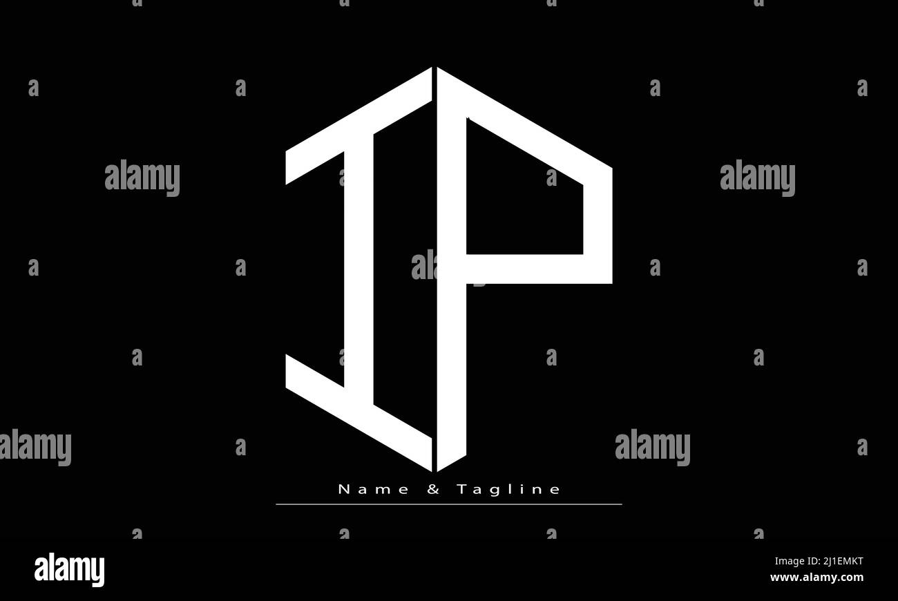 Letter ip logo Black and White Stock Photos & Images - Alamy