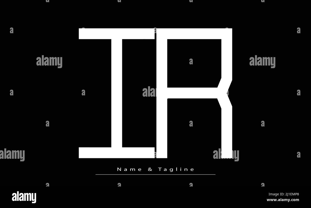 Alphabet letters Initials Monogram logo IR , RI Stock Vector Image ...