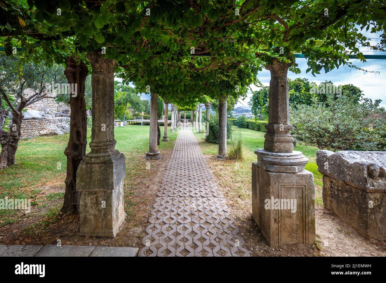 Archaeological ruins of Roman buildings of settlement in the Solin ...