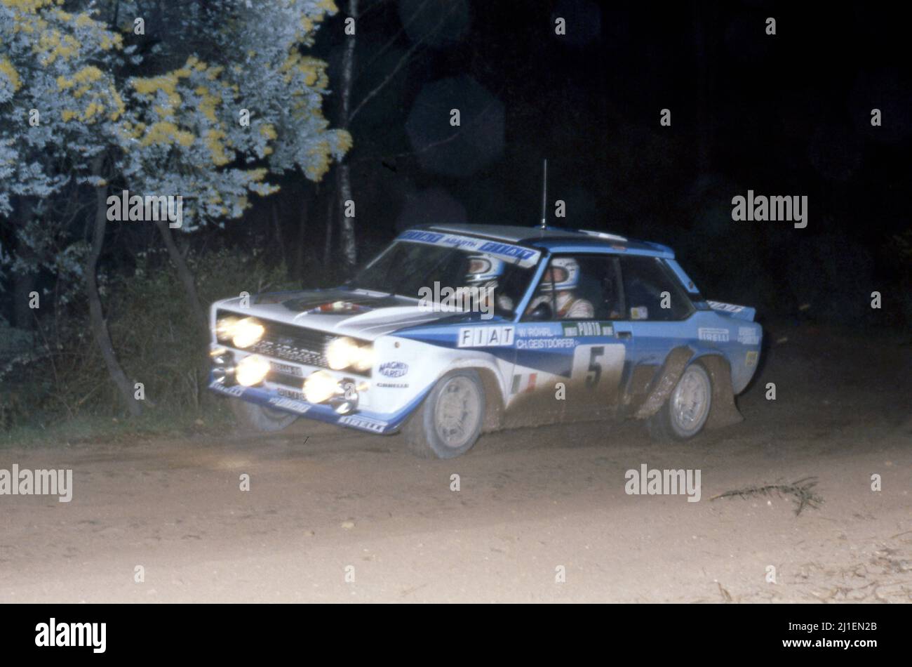 Walter Rohrl (GER) Christian Geistdorfer (GER) Fiat 131 Abarth Gr4 Fiat ...