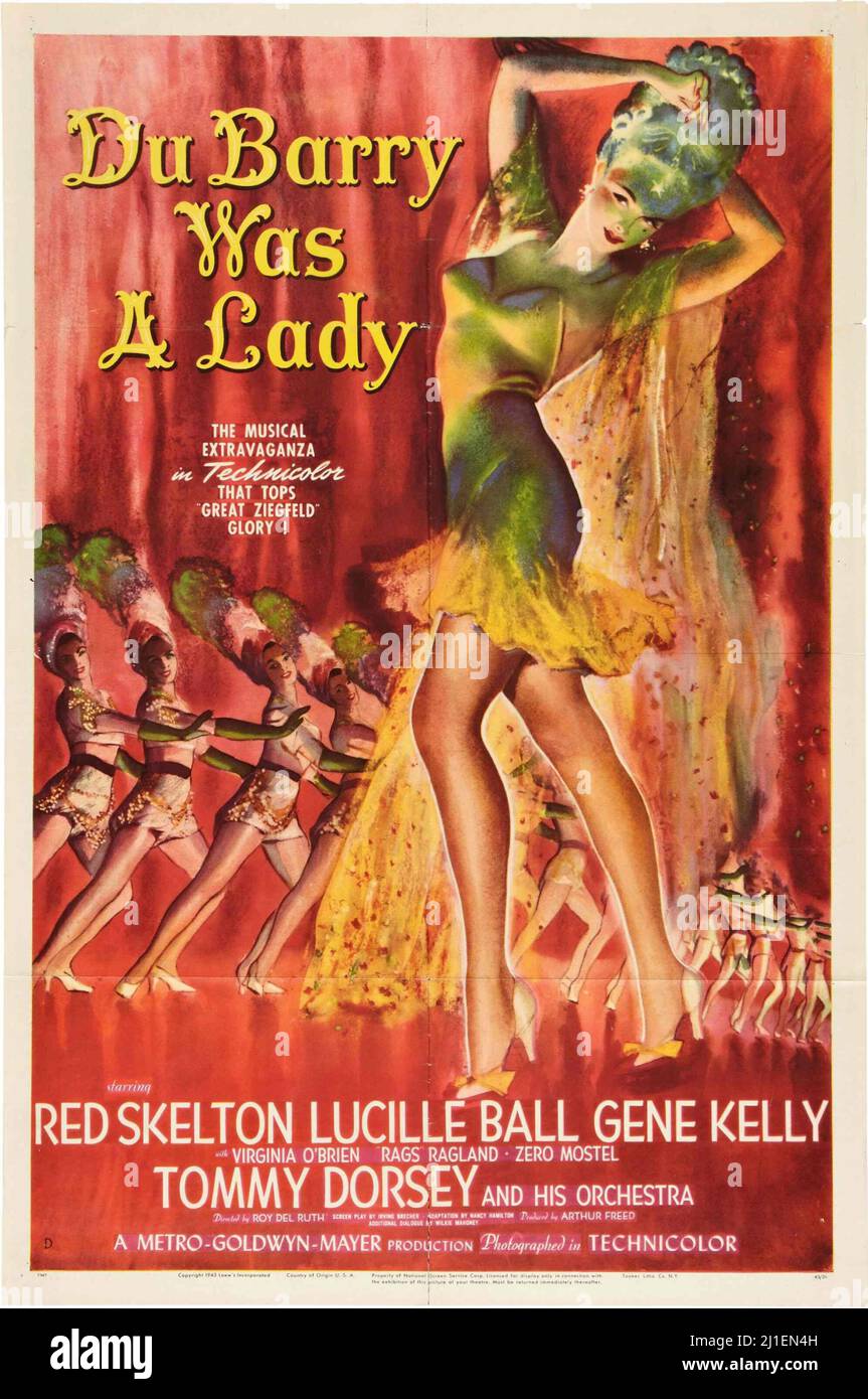 LUCILLE BALL in DU BARRY WAS A LADY (1943), directed by ROY DEL RUTH ...