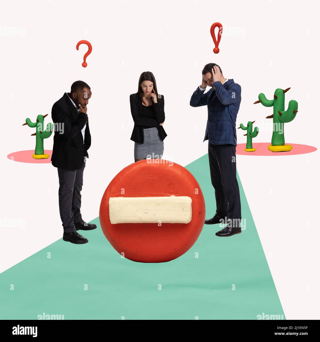 Creativ design. Employees, office managers, business people working on ...