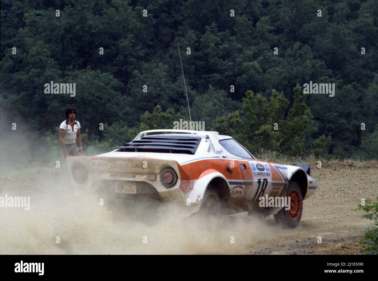 Siroco (GR) Manolis Makrinos (GR) Lancia Stratos Hf Gr4 Stock Photo - Alamy