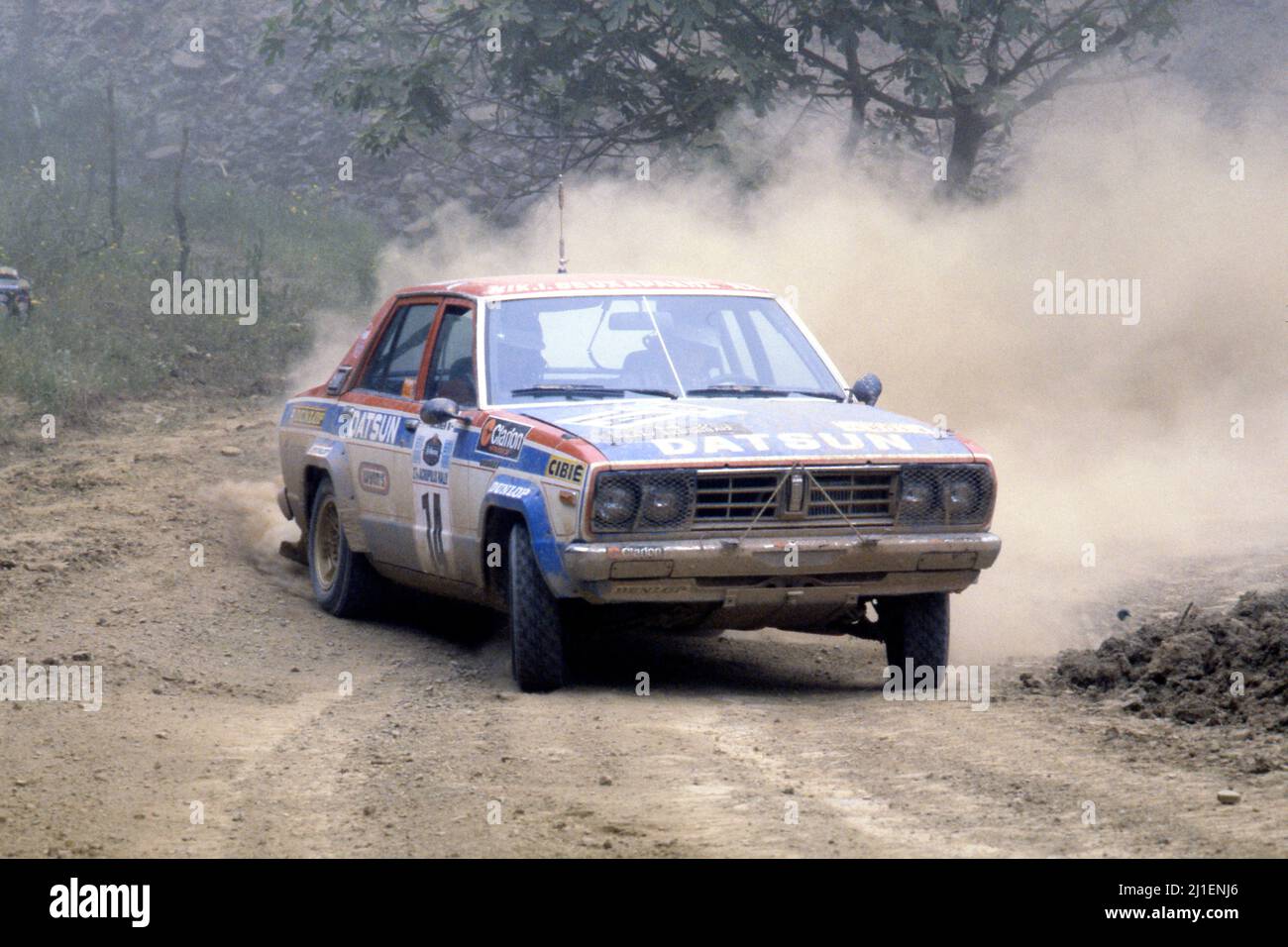 Timo Salonen (FIN) Seppo Harjanne (FIN) Datsun 160J Gr2 NI Theocharakis ...