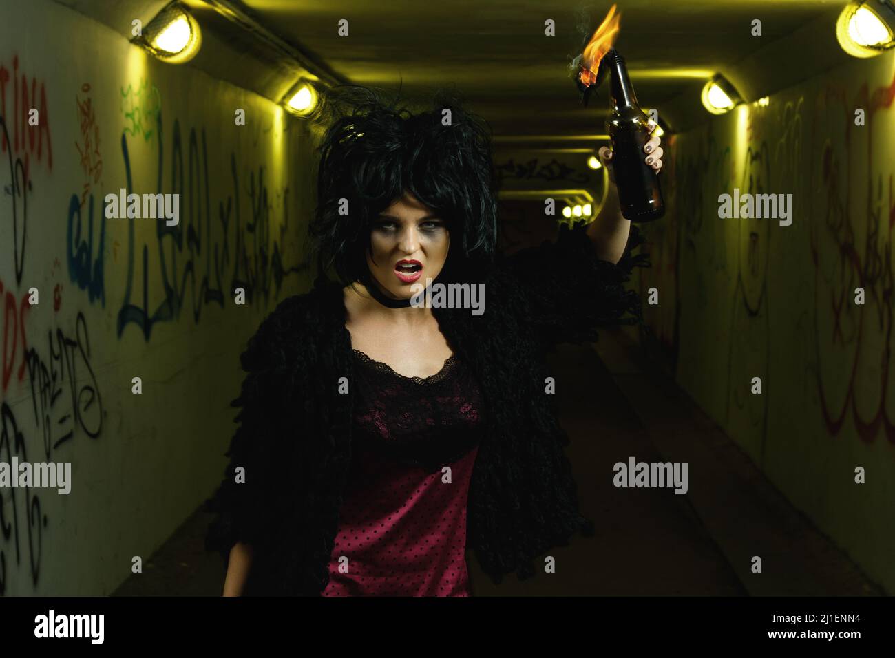 Petrol bomb woman hi-res stock photography and images - Alamy