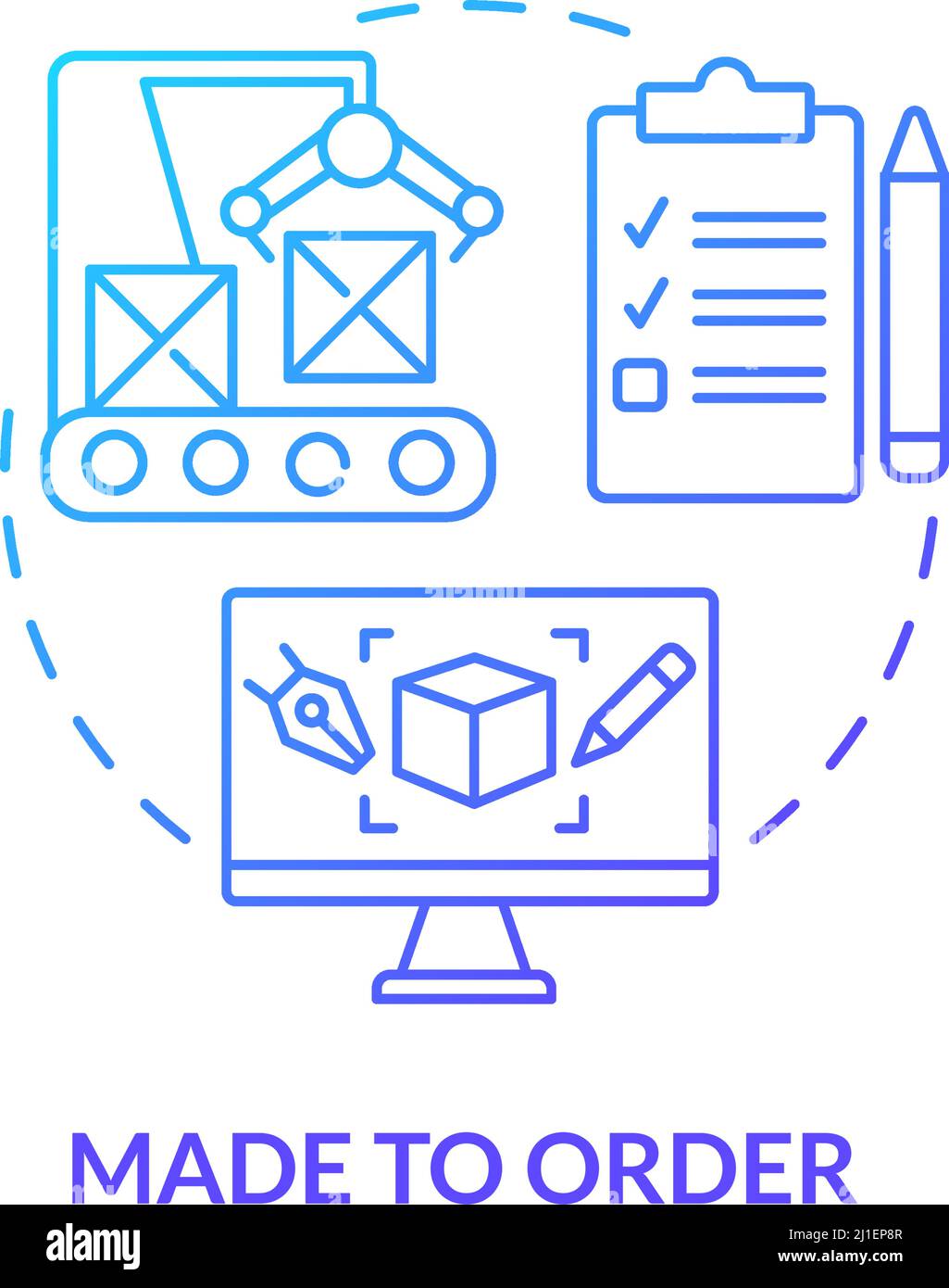 Individual manufacturing Stock Vector Images - Alamy