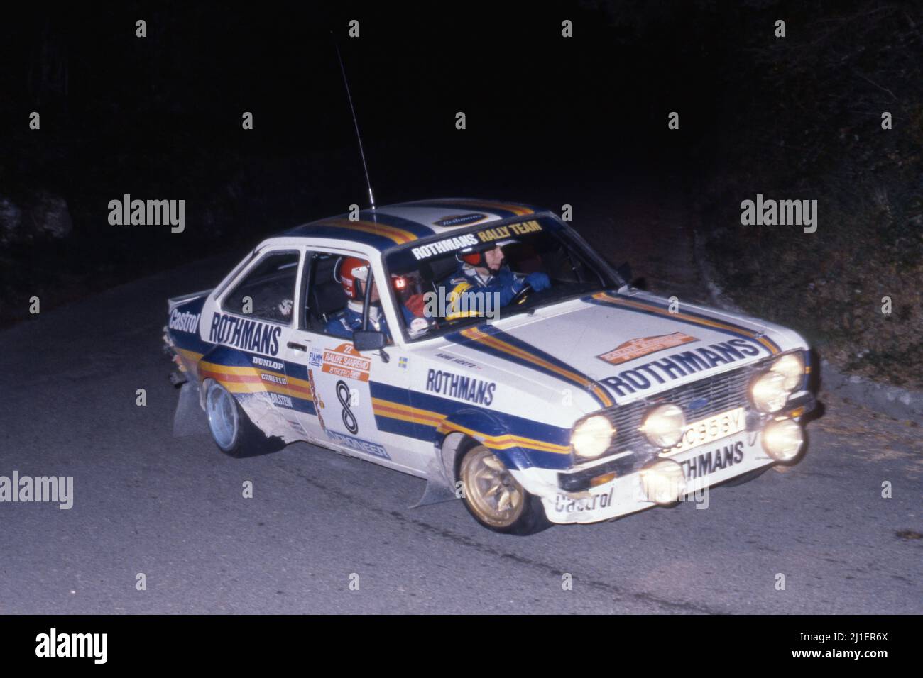 Hannu Mikkola (FIN) Arne Hertz (SWE) Ford Escort Rs Gr4 Rothmans Rally ...