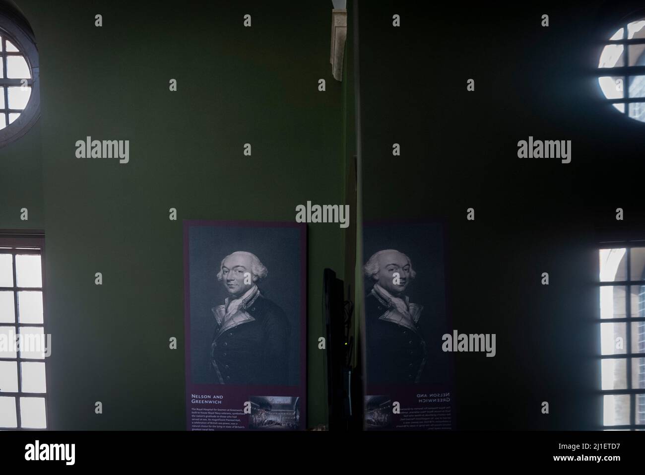 London, UK. 25th Mar, 2022. A portrait of Nelson in the Nelson Room at ...