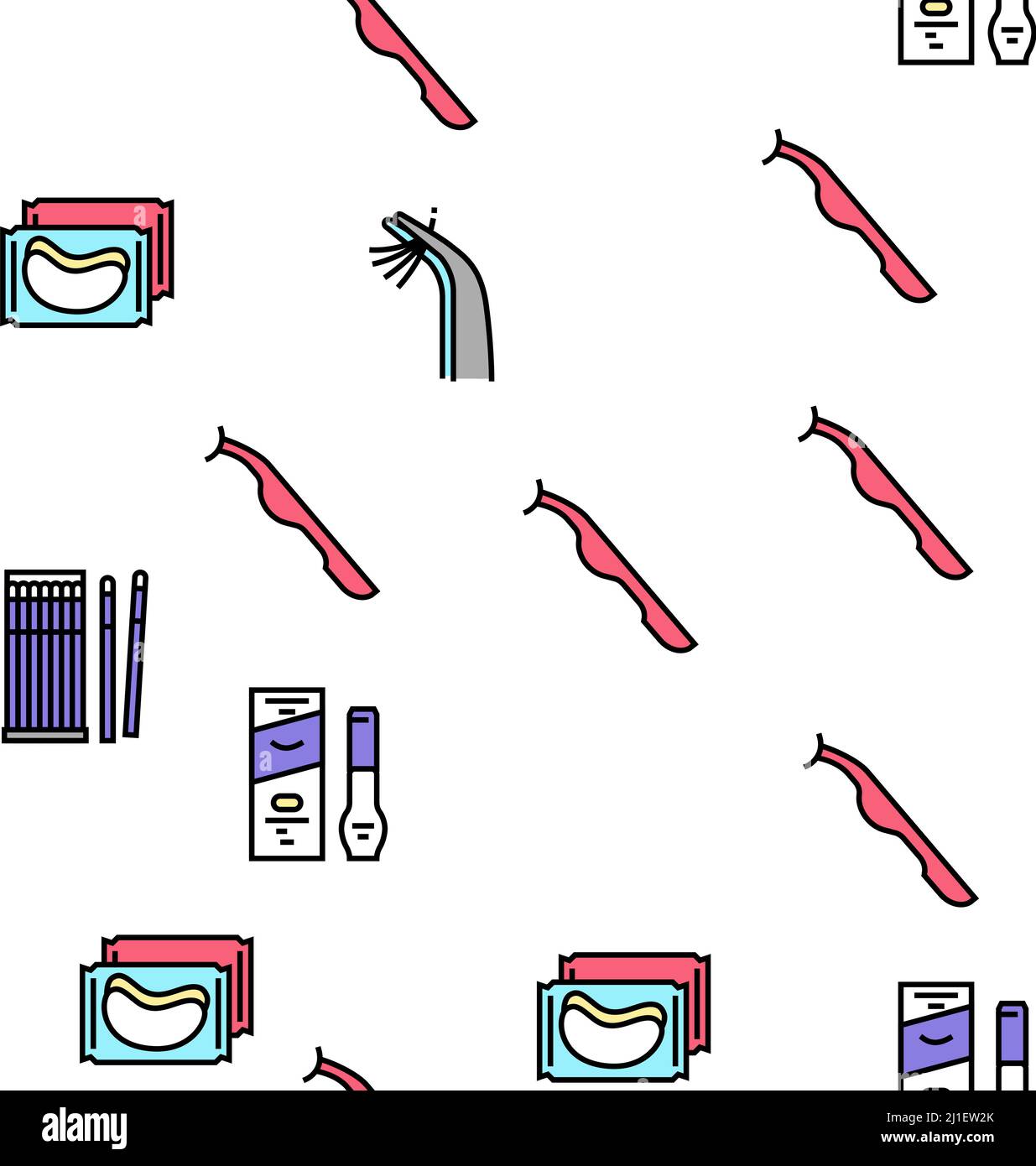 Seamless pattern eyes different Stock Vector Images - Alamy