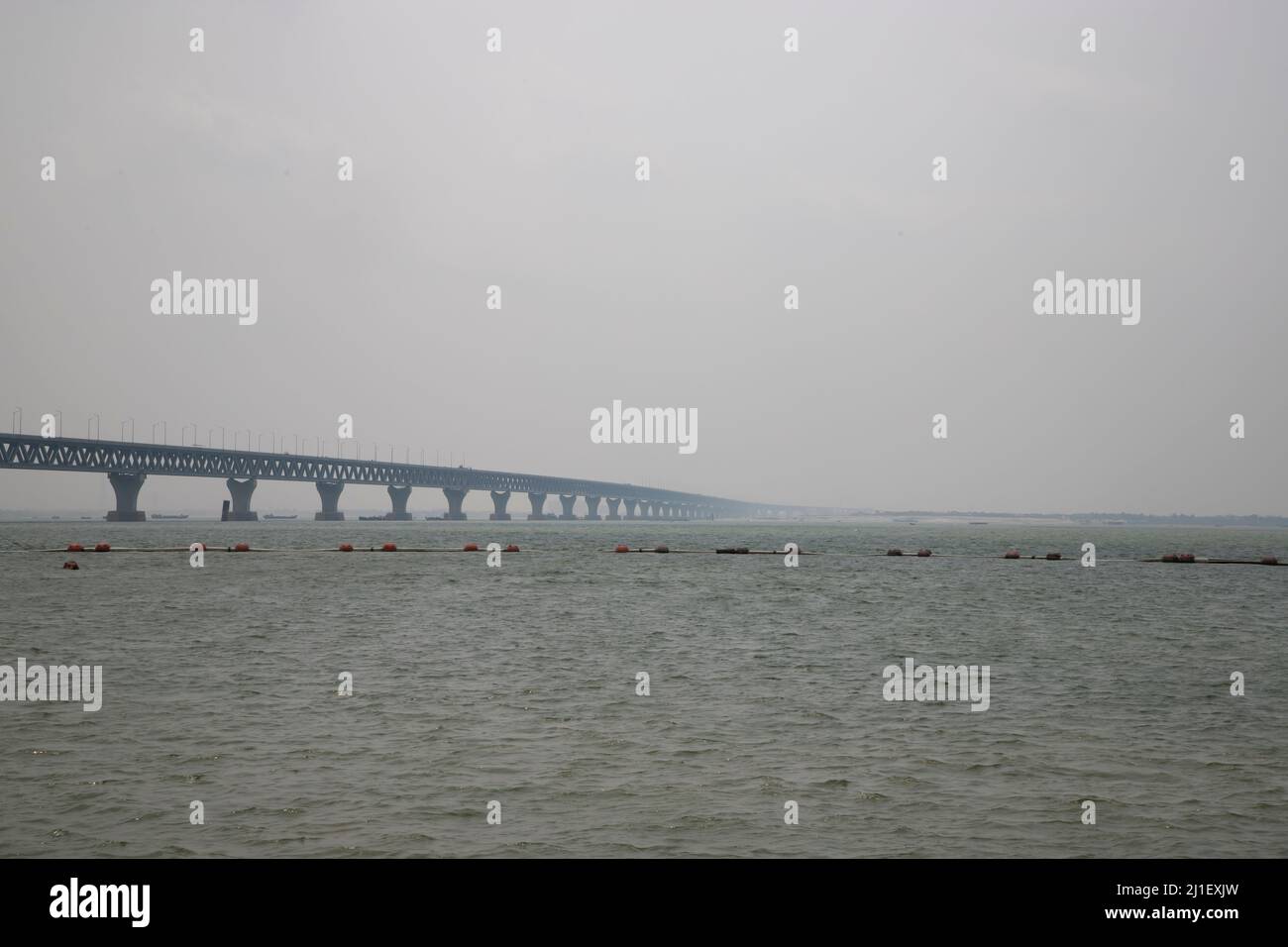 Padma Multipurpose Bridge at Padma river in Bangladesh. Padma River ...