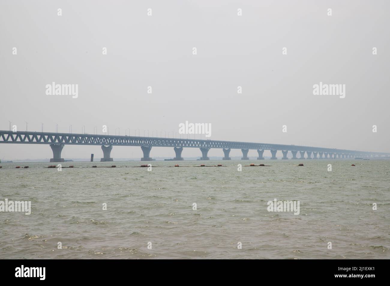 Padma Multipurpose Bridge at Padma river in Bangladesh. Padma River ...