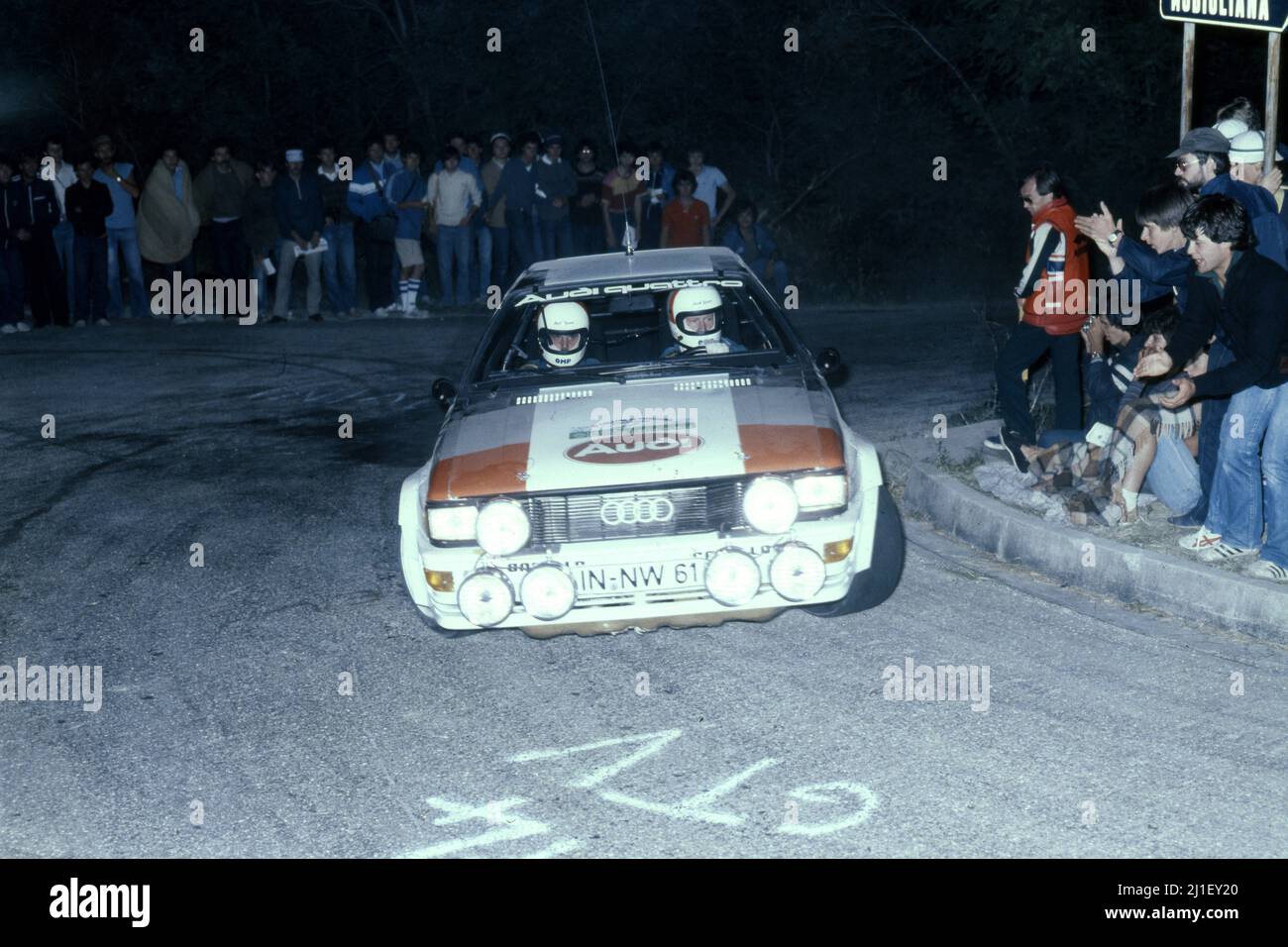 Michele Cinotto (ITA) Emilio Radaelli (ITA) Audi Quattro Gr4 Audi Sport ...