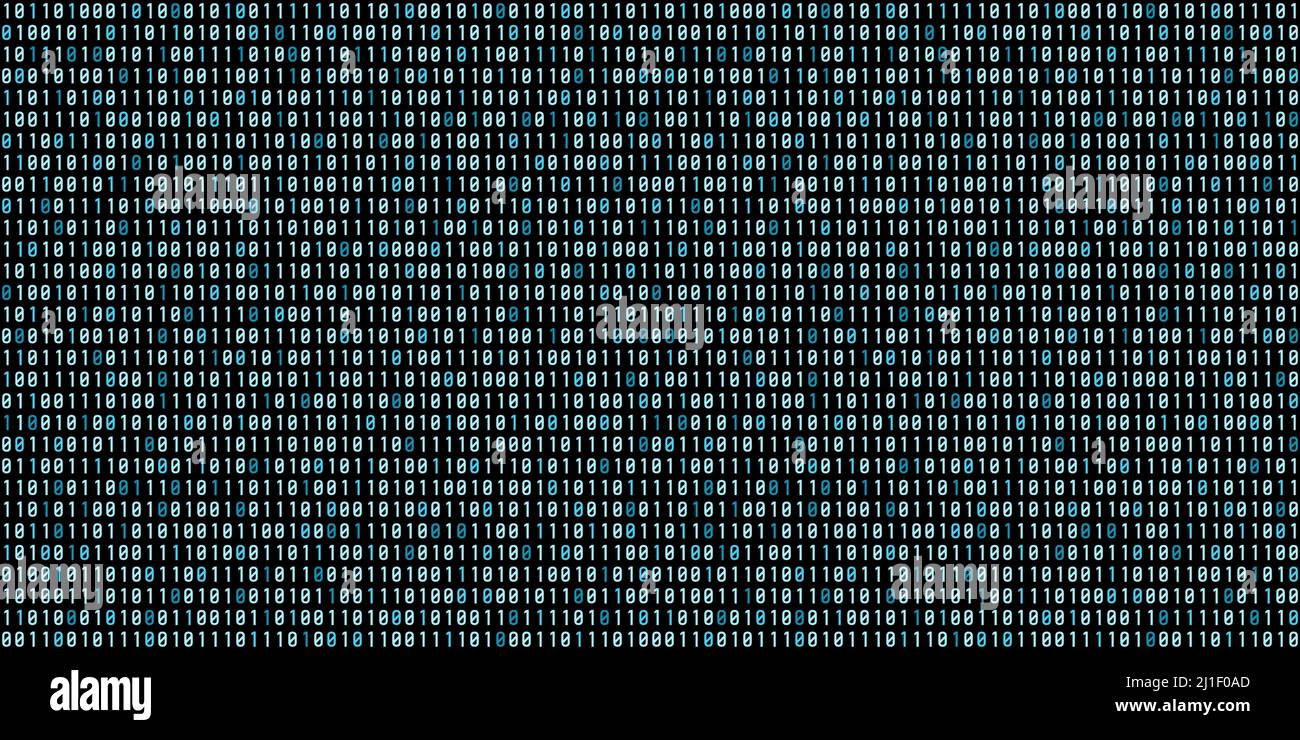 Technology Background Binary Code Cyber Texture Seamless Abstract Binary Code Vector Stock