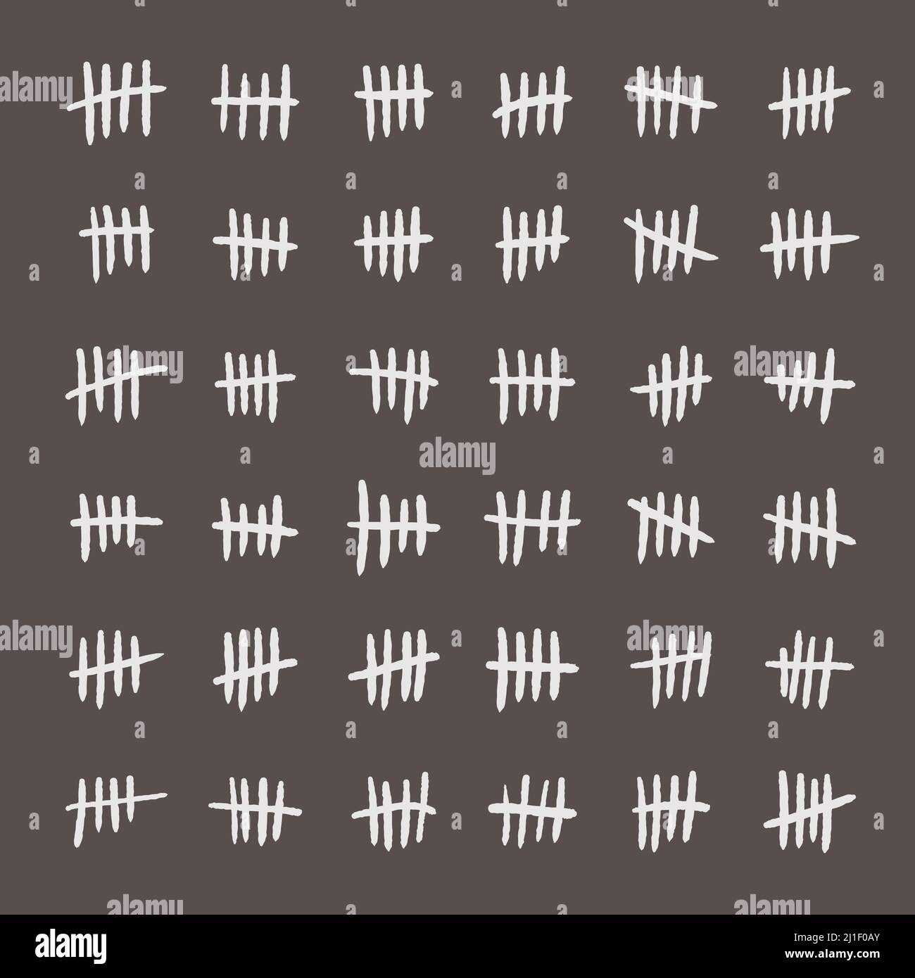 Prison wall counting lines vector. Tally marks - slashed lines isolated ...