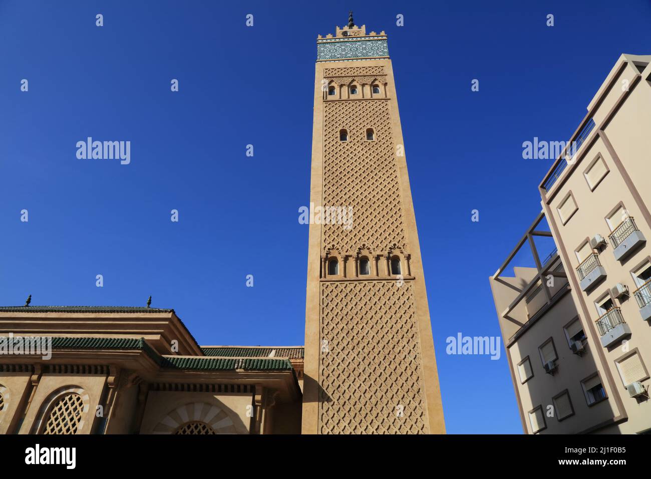 Mosque in Agadir city, Morocco. Islamic religious architecture Stock ...
