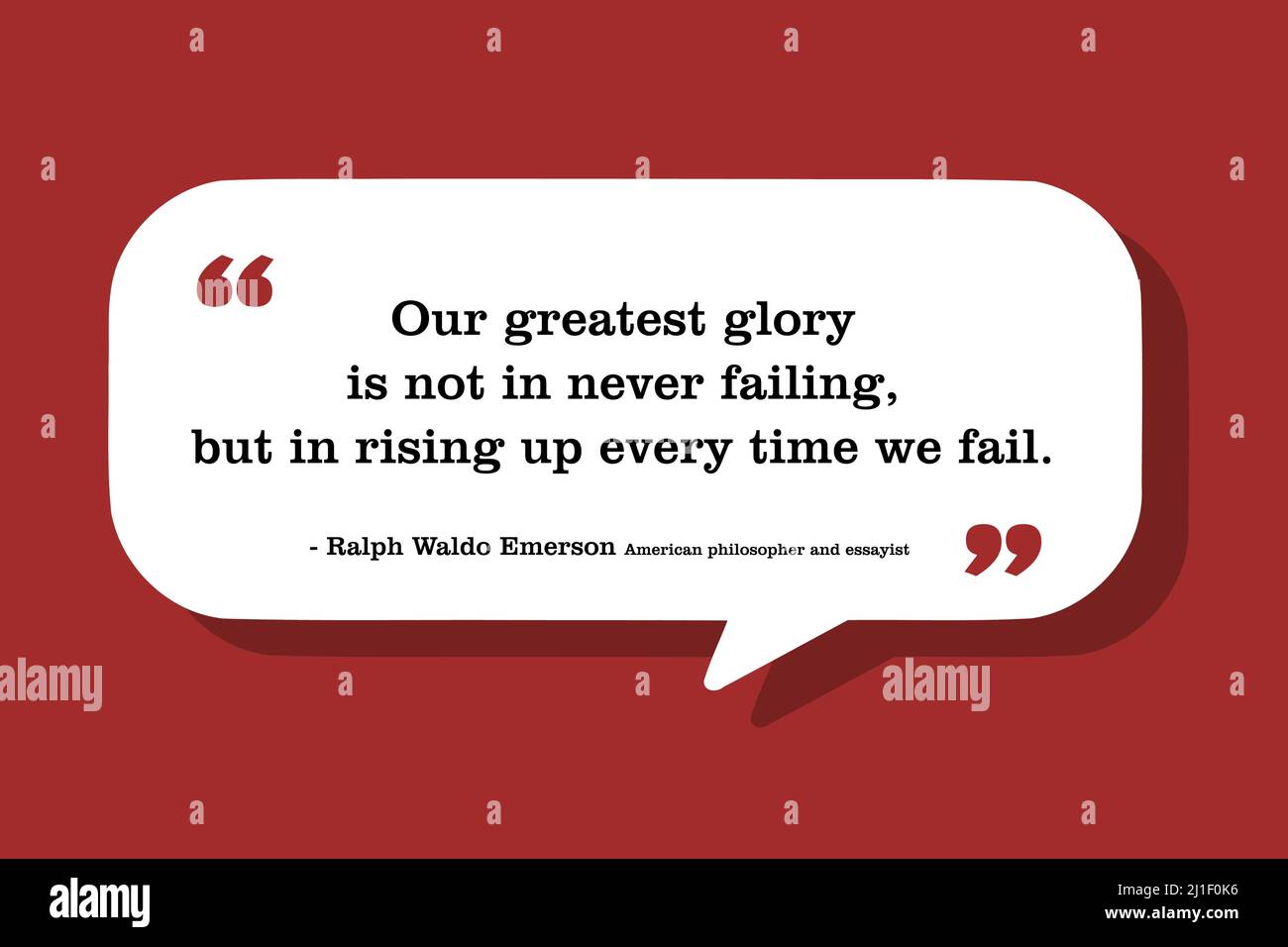 Raising up after failures. Motivational quote sign for social media ...