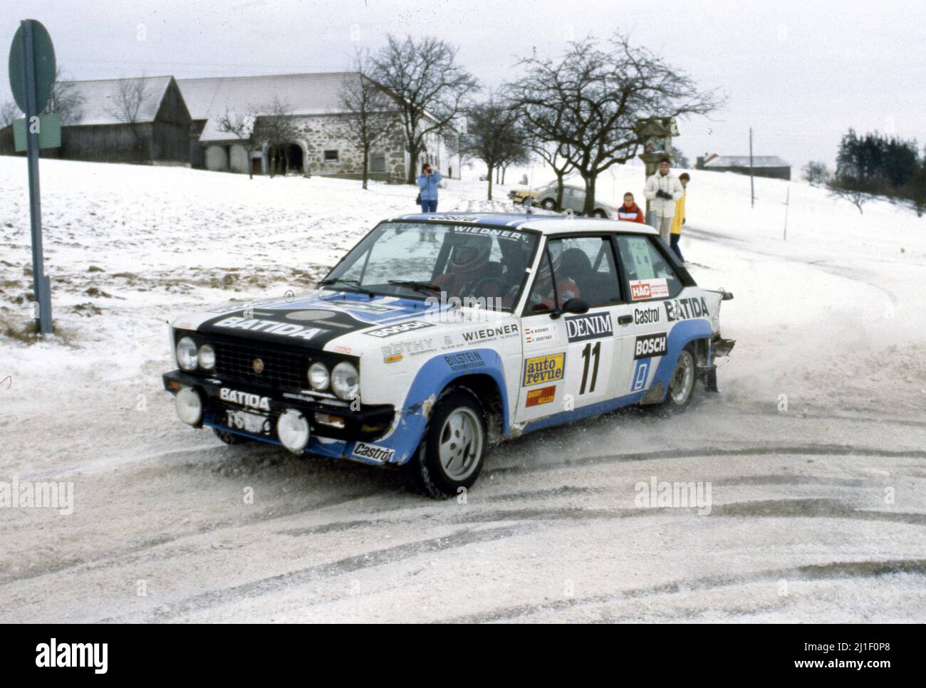 Wilfried Wiedner (AUT) Franz Zehetner (AUT) Fiat 131 Racing Gr2 Stock ...