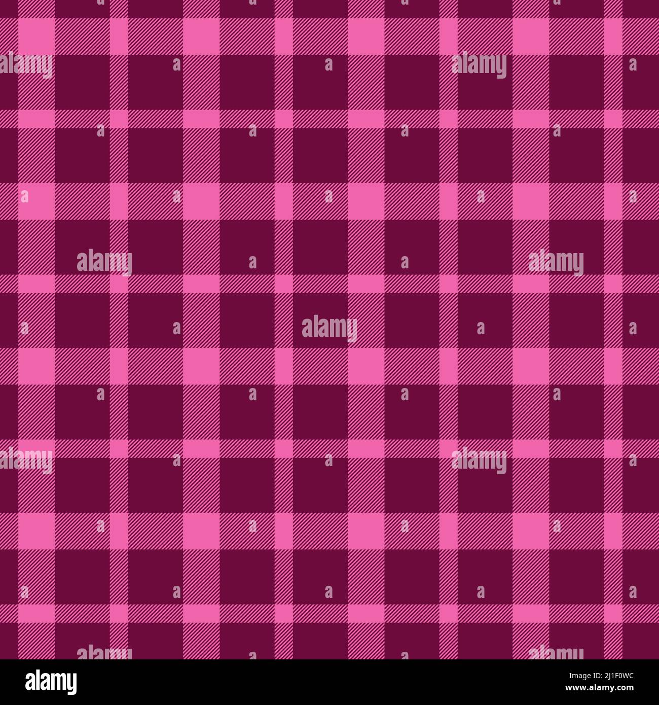 Deep dark pink checkered tablecloth pattern. Traditional plaid seamless ...