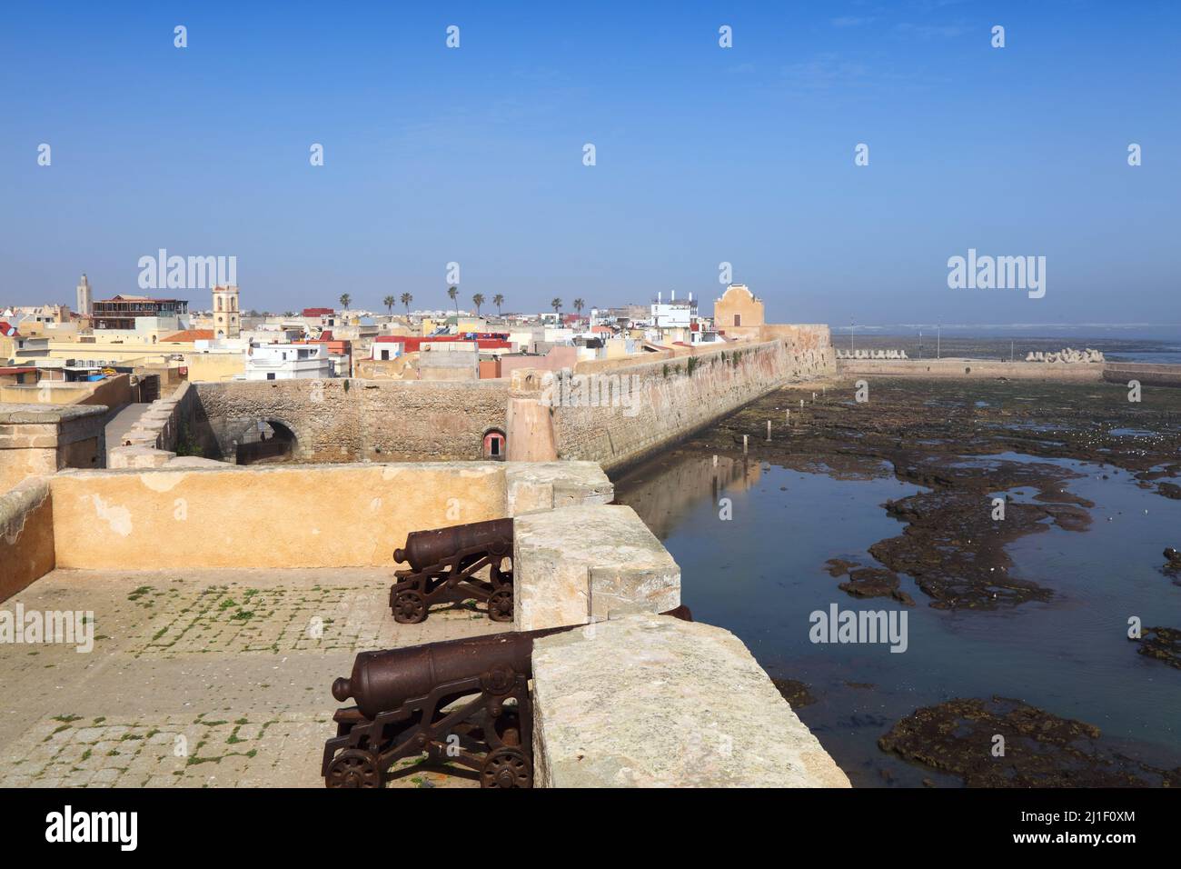 El Jadida town, Morocco. Moroccan landmark - former Portuguese colony ...