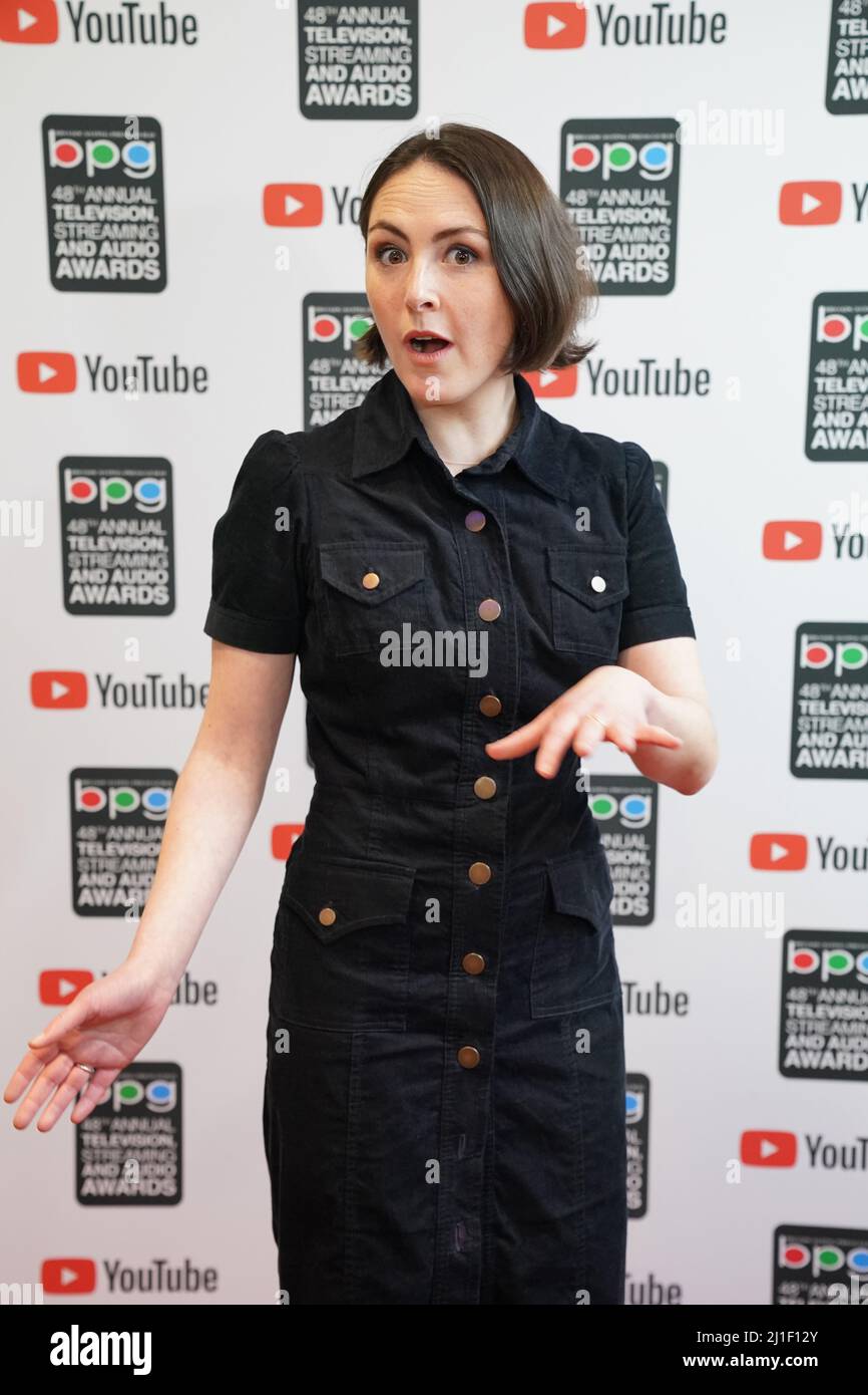 Emma Sidi arrives for the Broadcasting Press Guild Awards at the ...