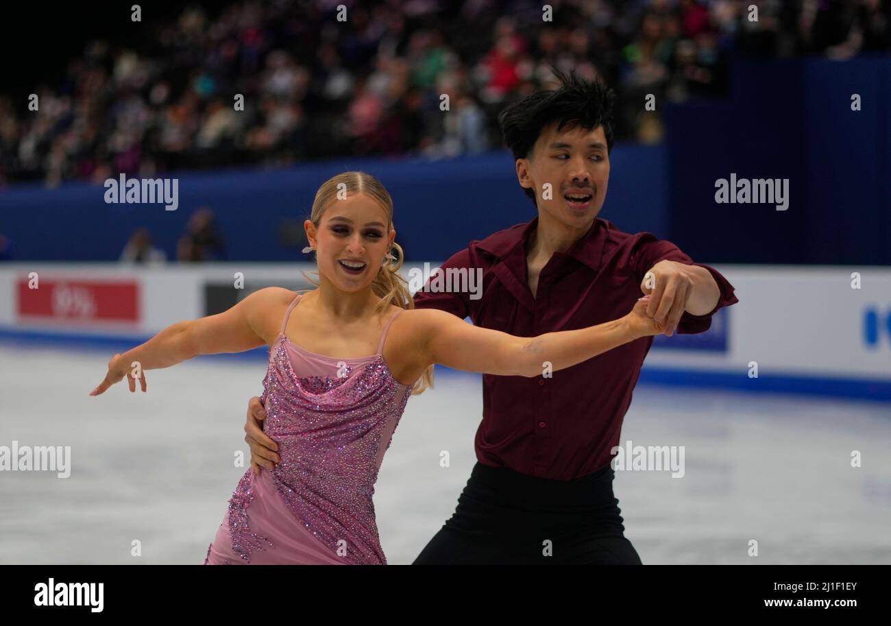Sud de France Arena, Montpellier, France. 25th Mar, 2022. Holly Harris ...