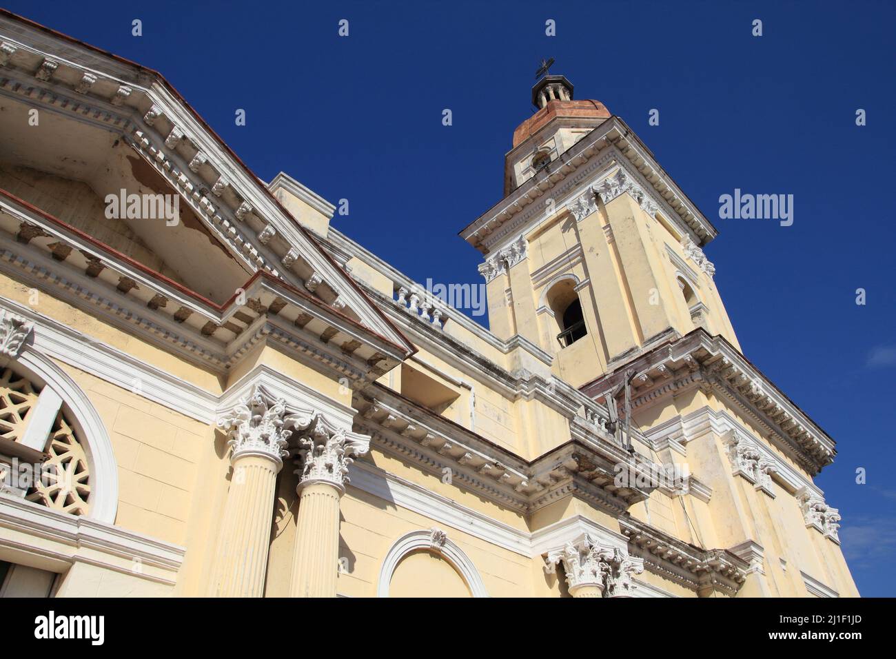 Santiago de Cuba cathedral church. Landmark religious architecture ...