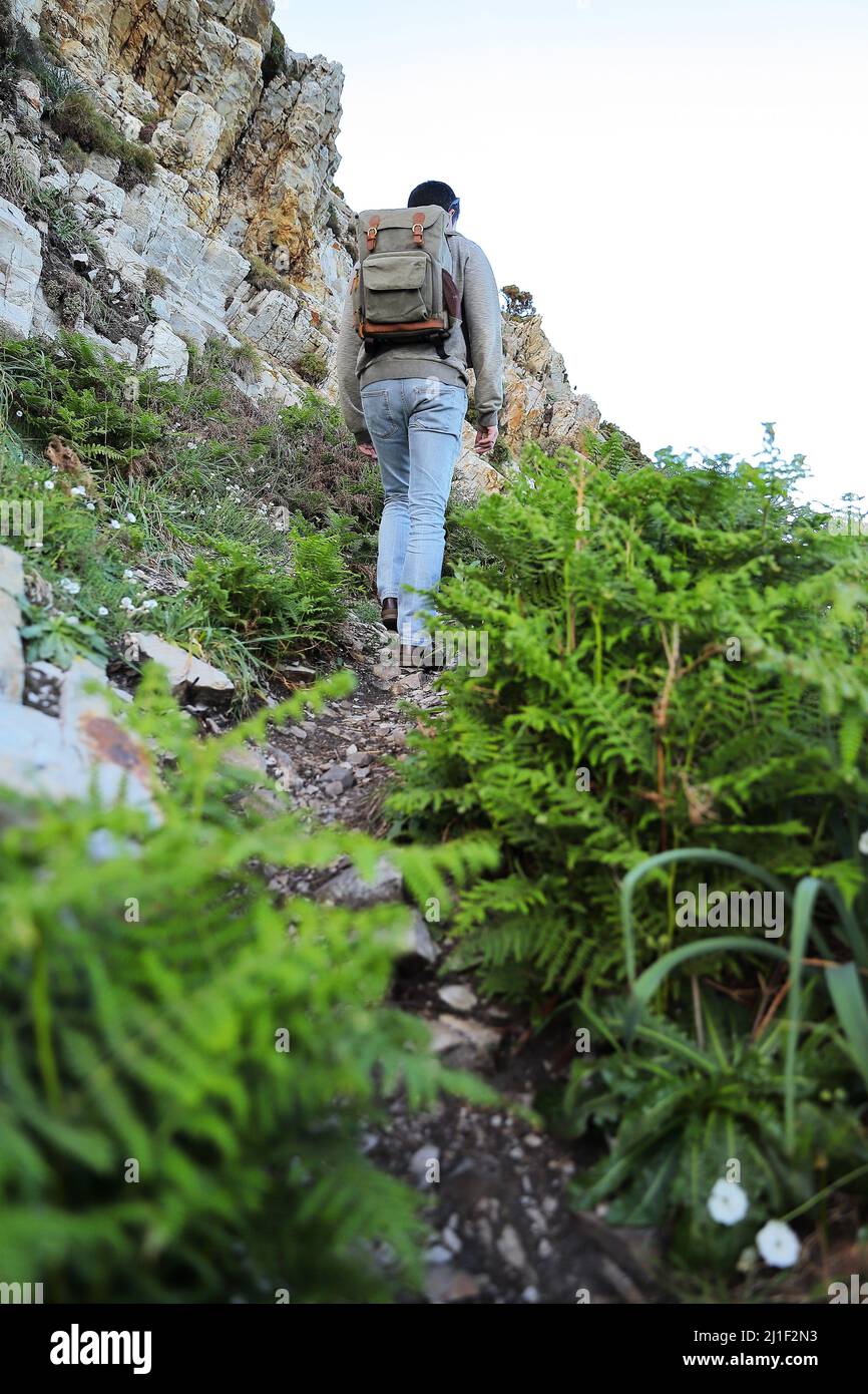Man walking alone on dirt hi-res stock photography and images - Alamy