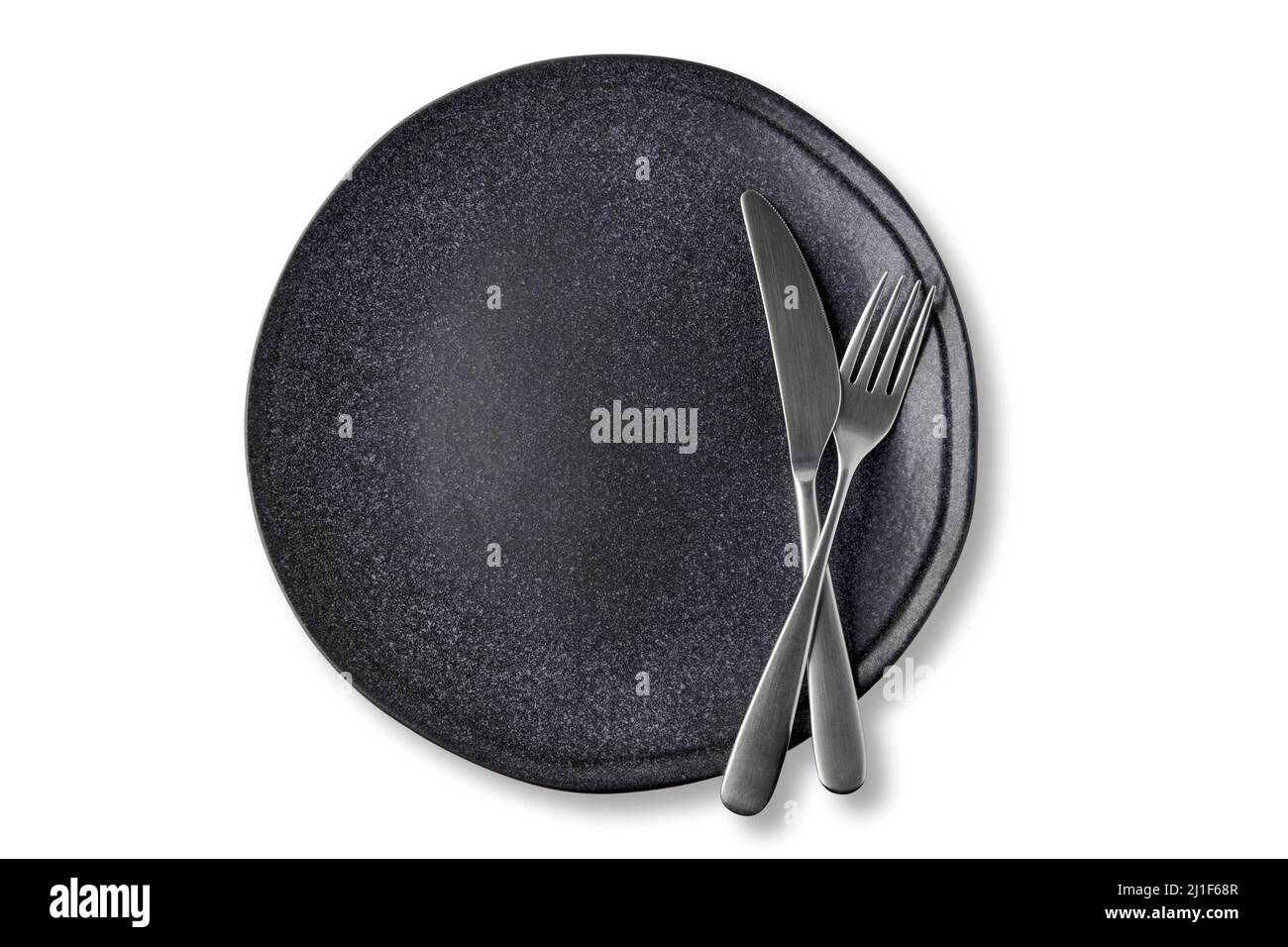 Cutlery on dark rustic Cut Out Stock Images & Pictures - Alamy