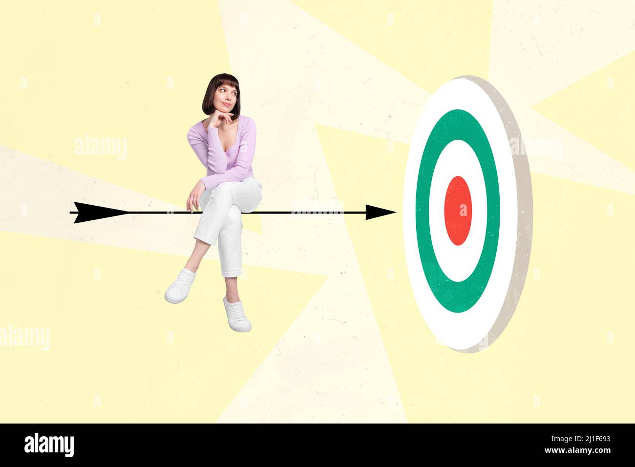 Woman darts cartoon hi-res stock photography and images - Alamy