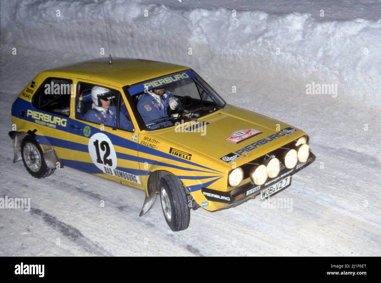 Per Eklund (SWE) Ragnar Spjuth (SWE) Volkswagen Golf Gti Gr2 Stock ...