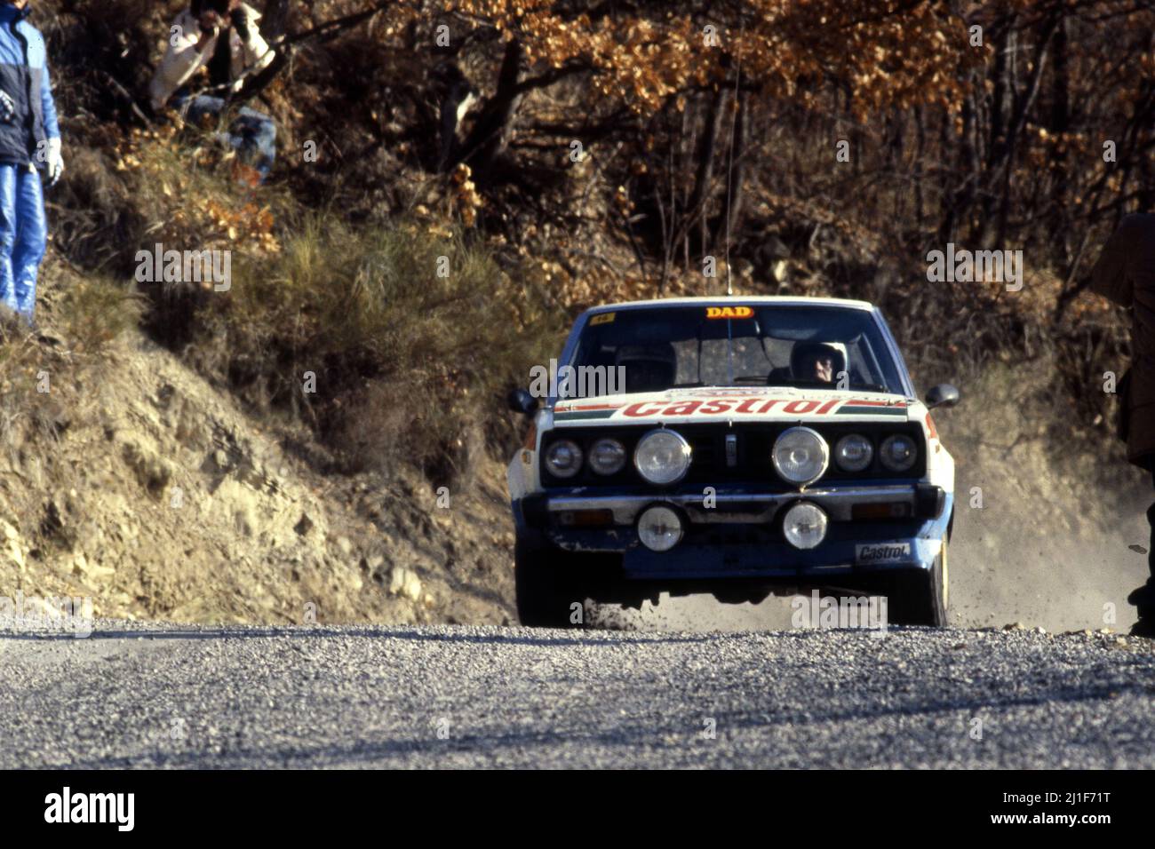 Rauno Aaltonen (FIN) Kevin Gormley (GBR) Datsun Violet GT Gr4 Stock ...