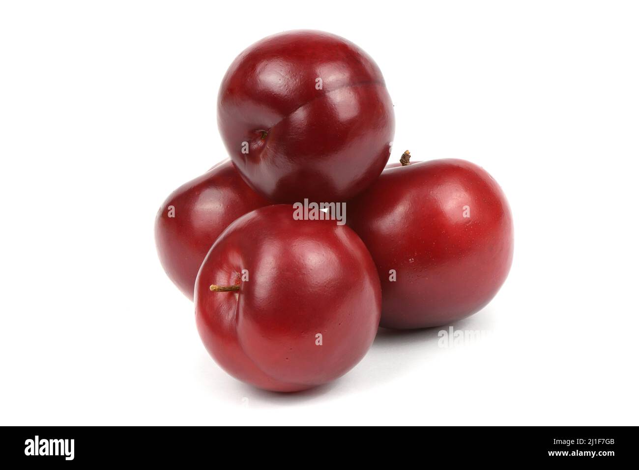 Ripe plum fruit isolated on white background. High resolution photo ...
